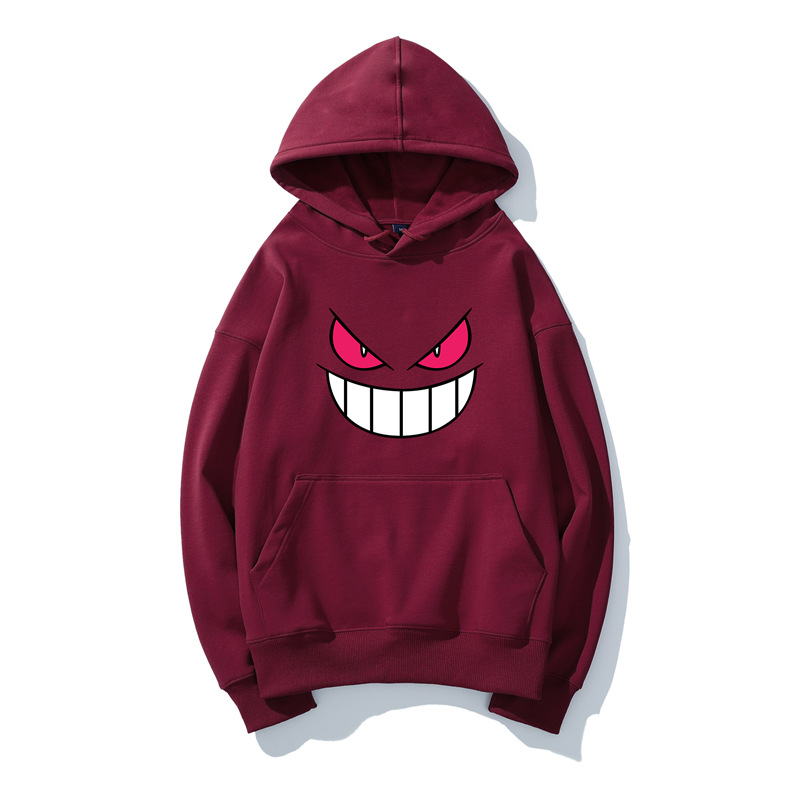 Pokémon Gengar hooded sweatshirt for men, fleece-lined jacket, Haunter ...