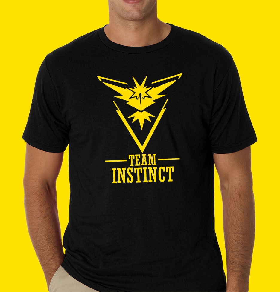 Pokémon Go's Team INSTINCT leader black t-shirt shirt 100 % cotton ...