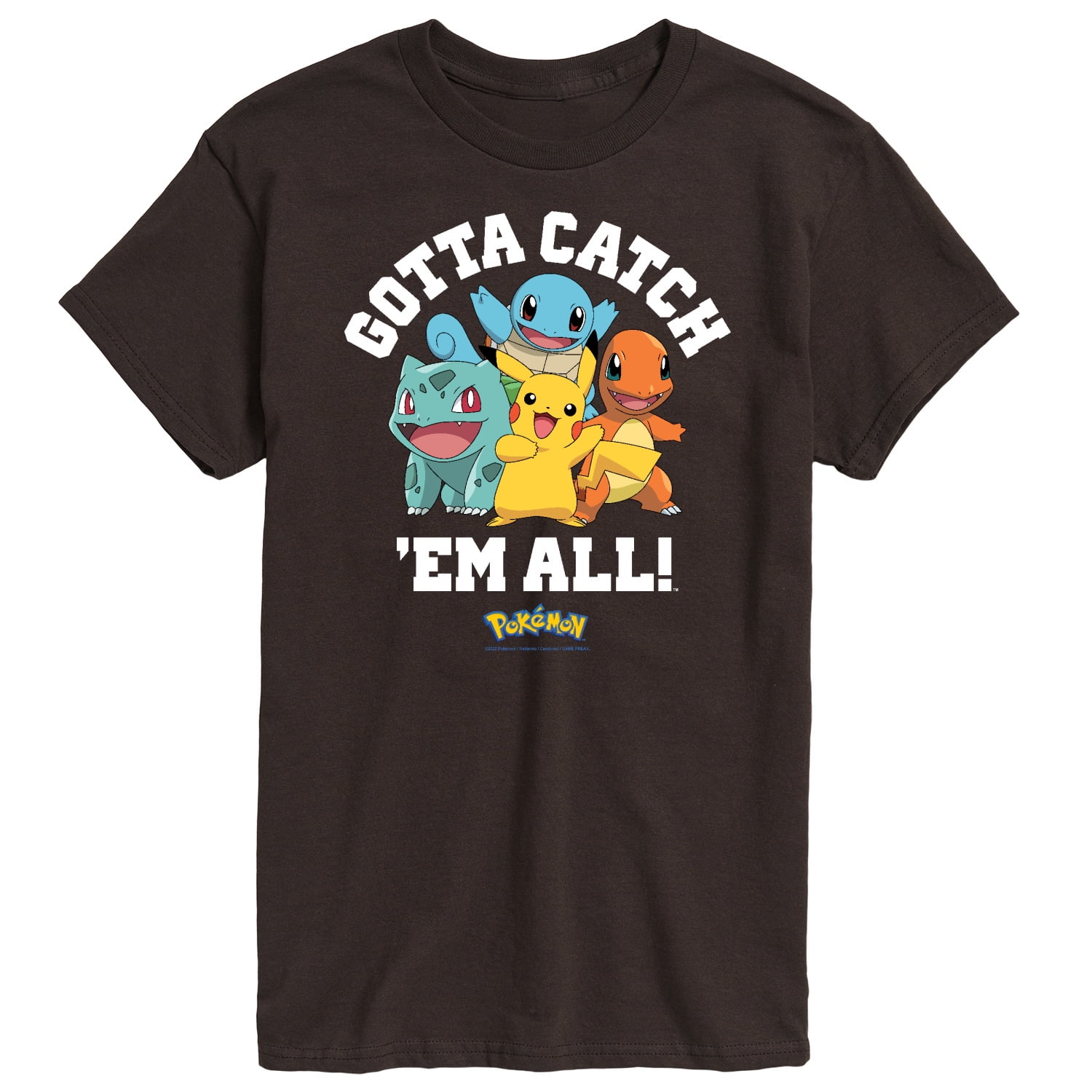 Pokémon - Gotta Catch 'Em All Group - Men's Short Sleeve Graphic T-Shirt - Walmart.com