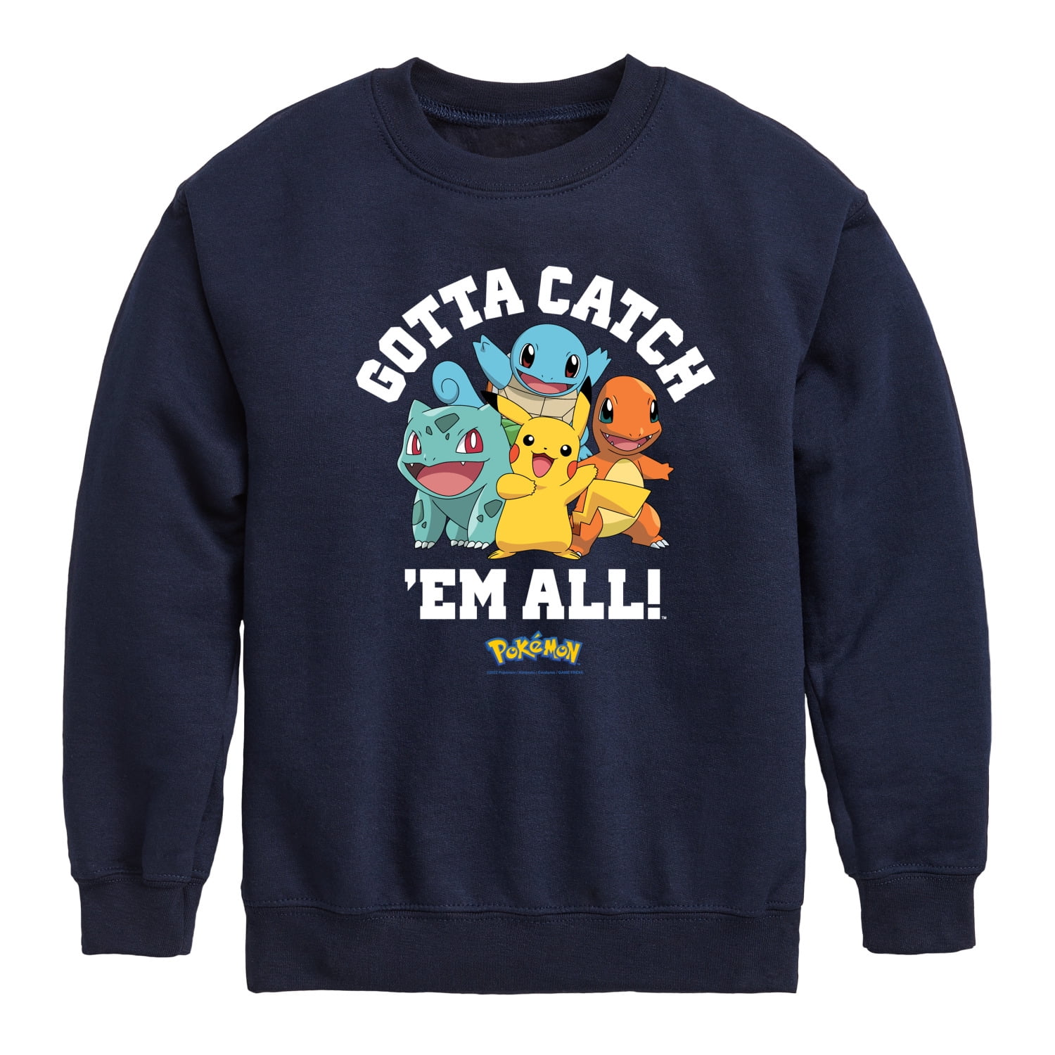 Pokémon - Gotta Catch Em All Starters - Youth Crewneck Fleece ...