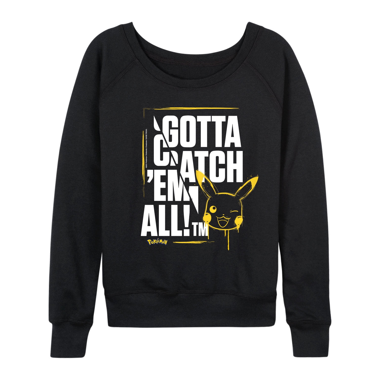 Pokémon - Gotta Catch Em All - Women's Lightweight French Terry Long Sleeve Shirt - Walmart.com