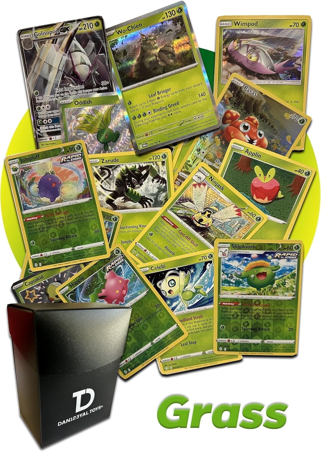 Pokémon Grass Type TCG Assortment Bundle || Guaranteed Ultra Rare Grass ...
