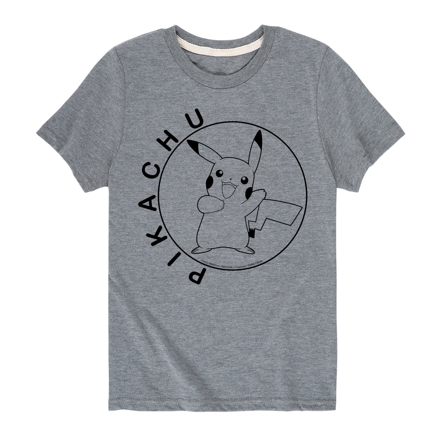 Pokémon - Happy Pikachu - Youth Short Sleeve Graphic T- Shirt - Walmart.com