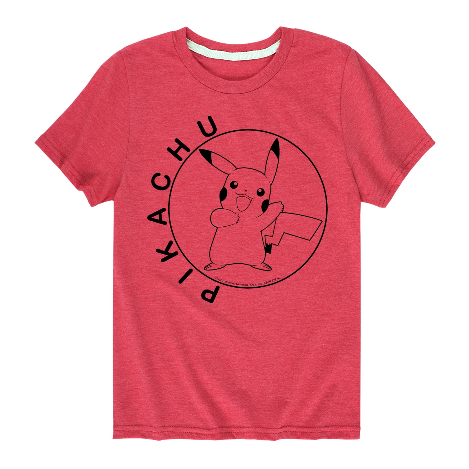 Pokémon - Happy Pikachu - Youth Short Sleeve Graphic T- Shirt - Walmart.com