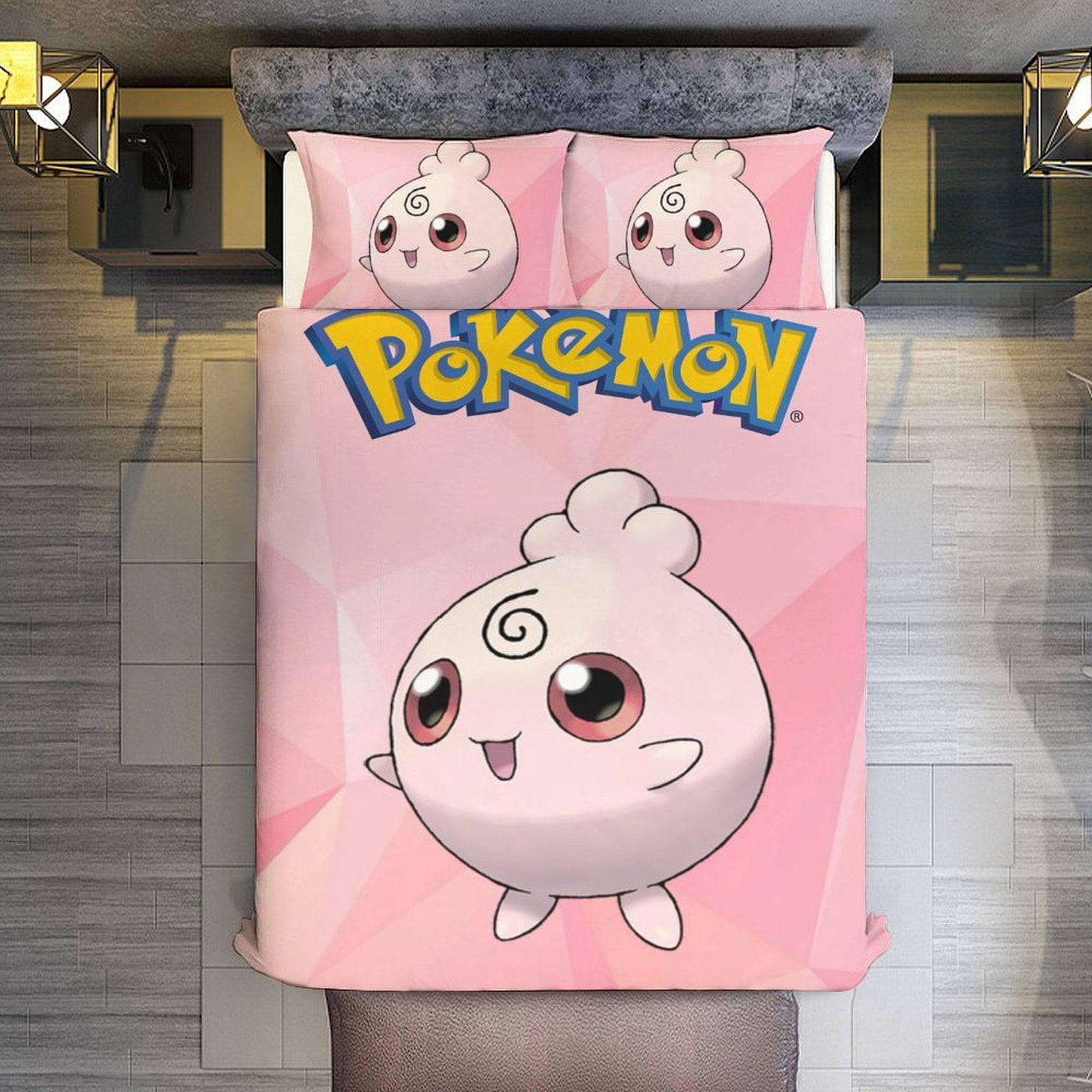 Pokémon Igglybuff Duvet Cover Sets,Pokémon Igglybuff Bedding Set with 1 ...