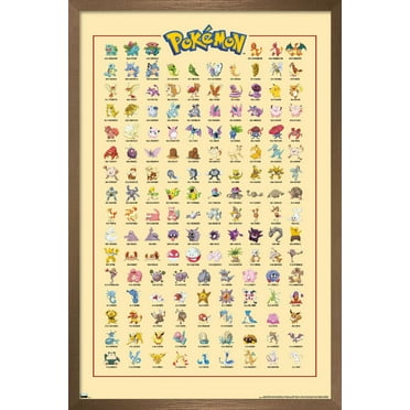 Pokémon - Legendary Wall Poster, 22.375" x 34", Framed - Walmart.com