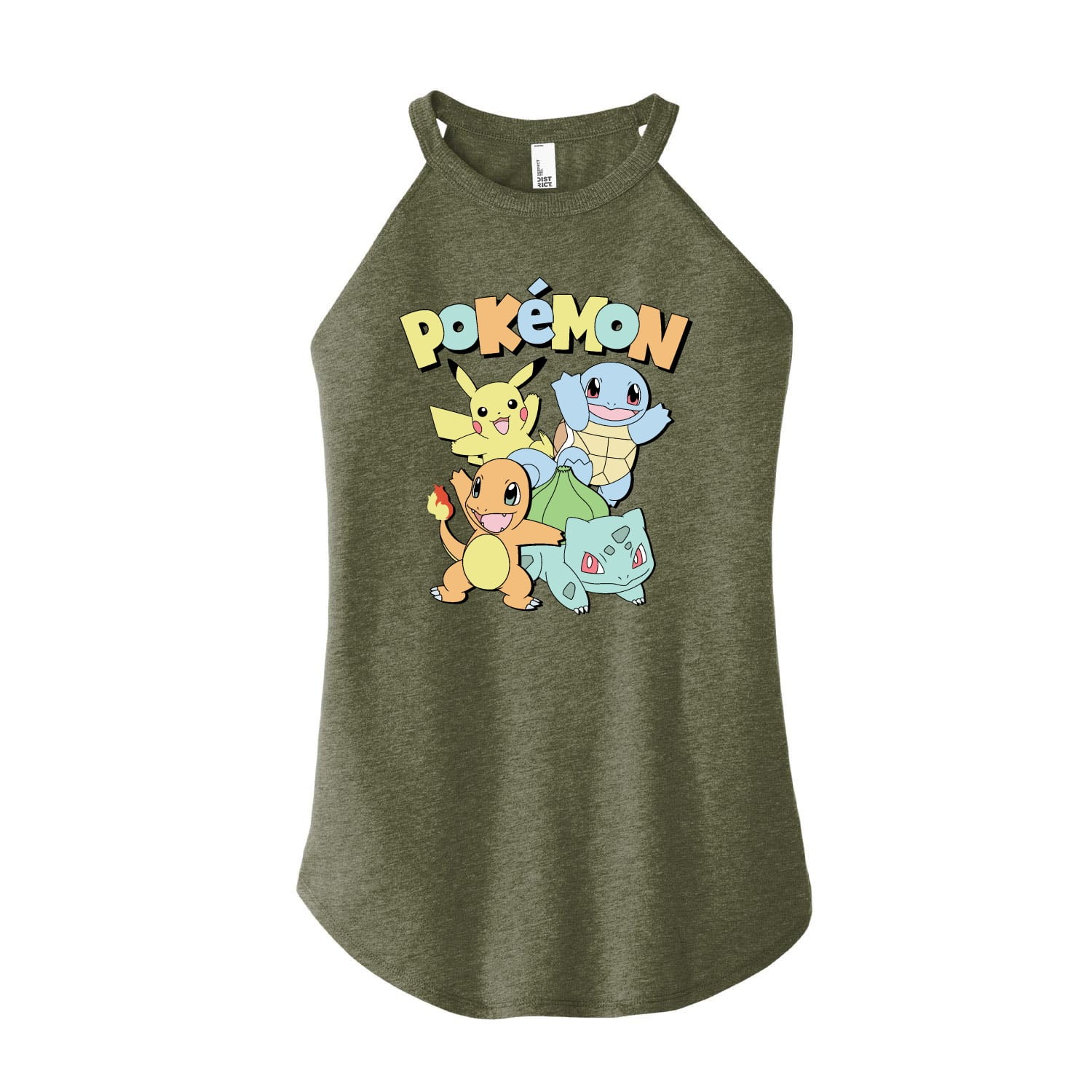 Pokémon - Kanto Starters - Juniors High Neck Tank Top - Walmart.com