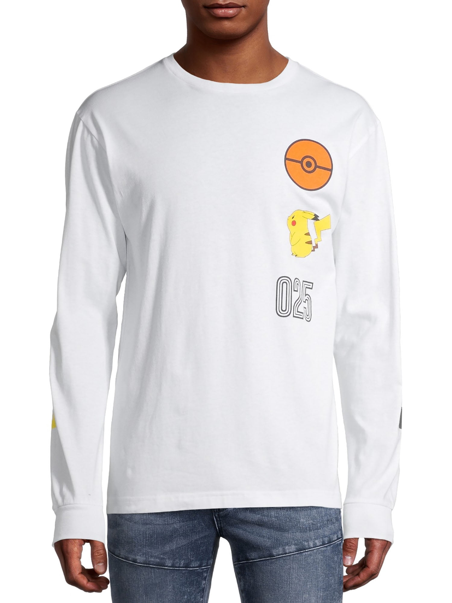 Pokémon Long Sleeve Graphic Regular T-Shirt (Men's or Men's Big & Tall ...