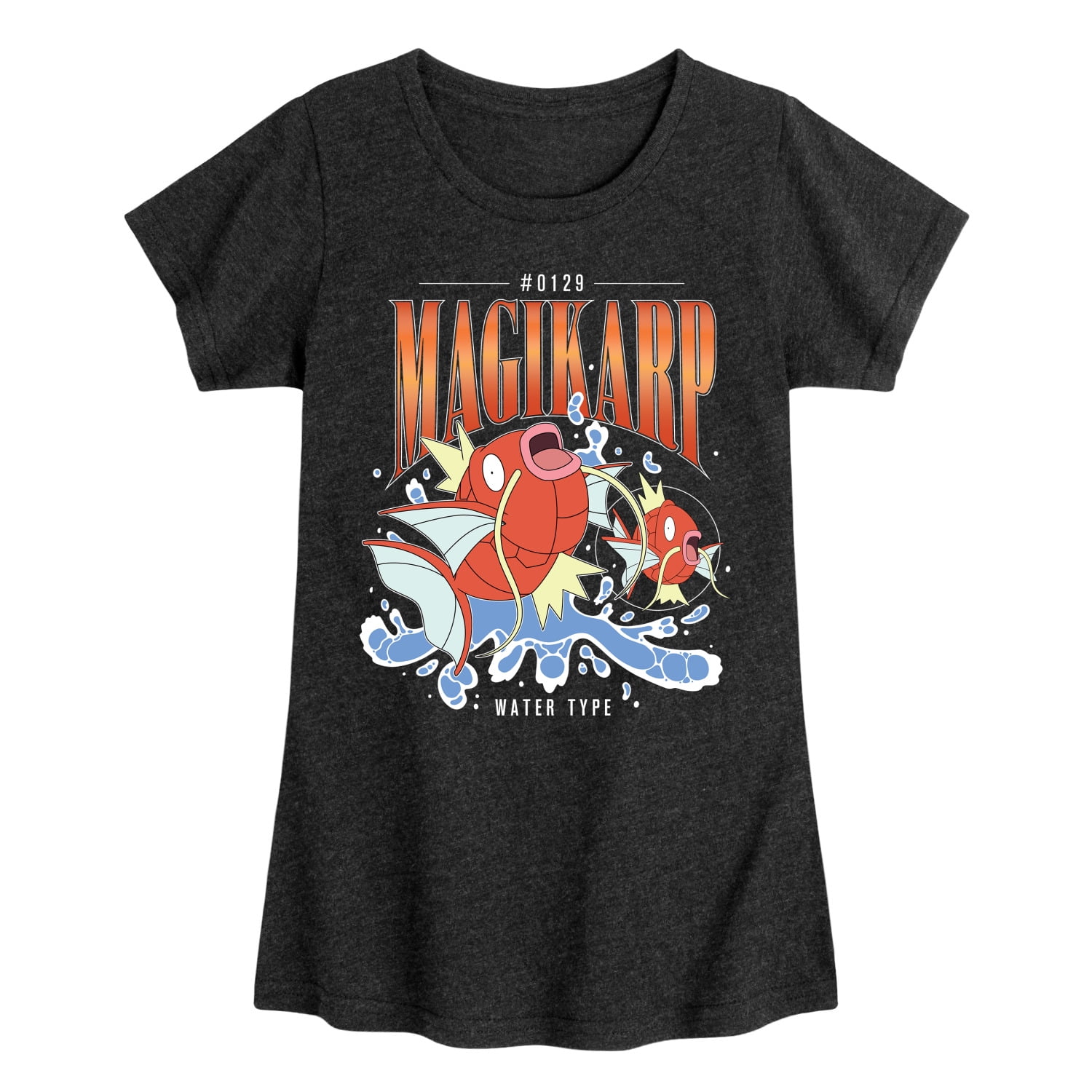 Pokémon - Magikarp 90S Bootleg - Girls Toddler And Youth Fitted Short ...