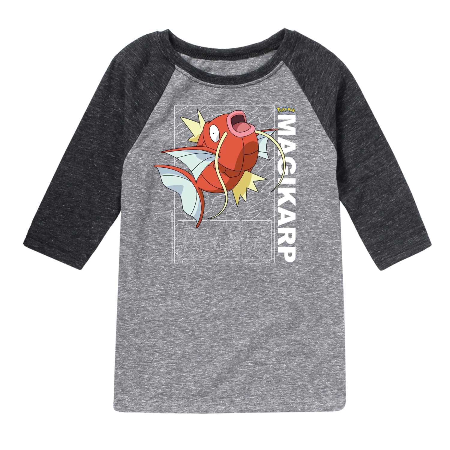 Pokémon - Magikarp - Youth Raglan Graphic T-Shirt - Walmart.com