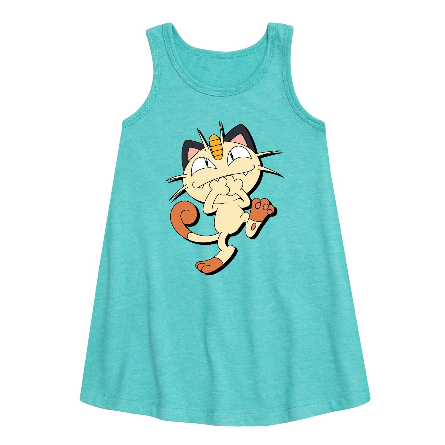 Pokémon - Meowth Mischevious Laugh - Youth Girls A-line Dress - Walmart.com