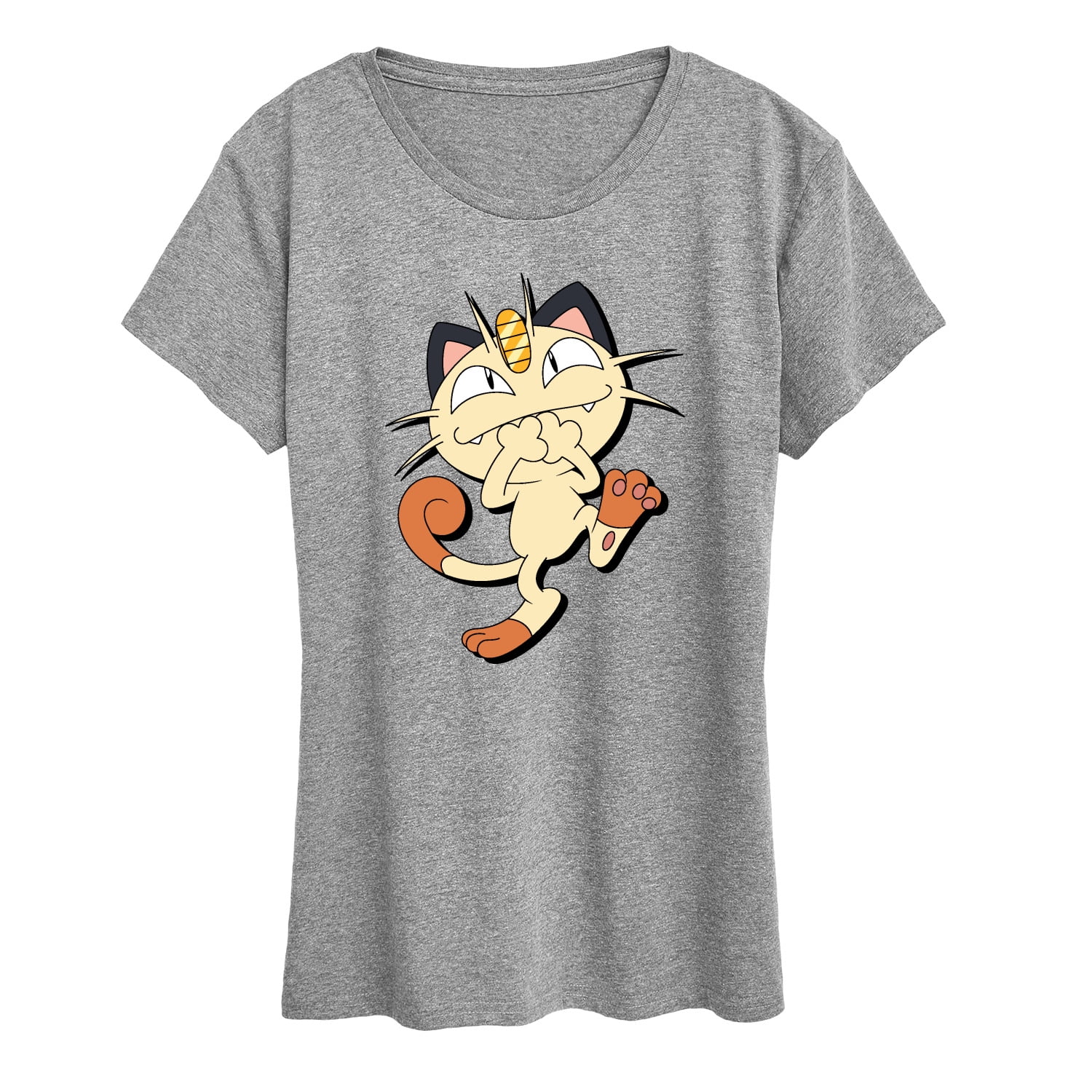 Pokémon - Meowth Shadow - Women's Short Sleeve Graphic T-Shirt ...