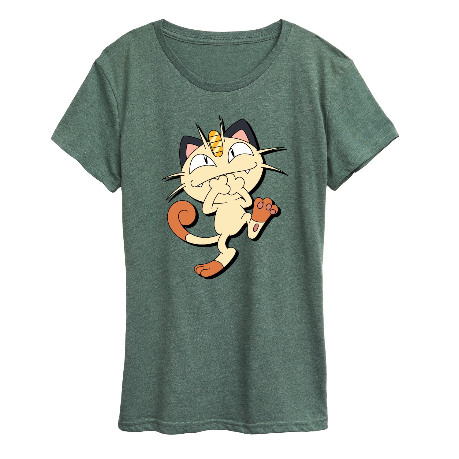 Pokémon - Meowth Shadow - Women's Short Sleeve Graphic T-Shirt ...
