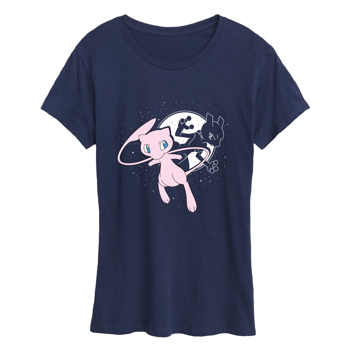 Pokémon - Mew and Mewtwo - Women's Short Sleeve Graphic T-Shirt ...