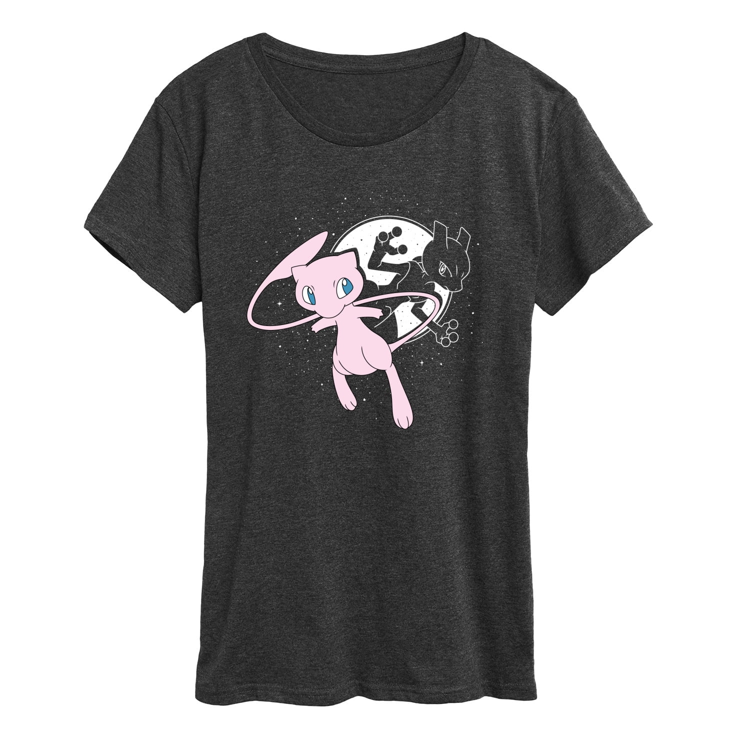 Pokémon - Mew and Mewtwo - Women's Short Sleeve Graphic T-Shirt ...