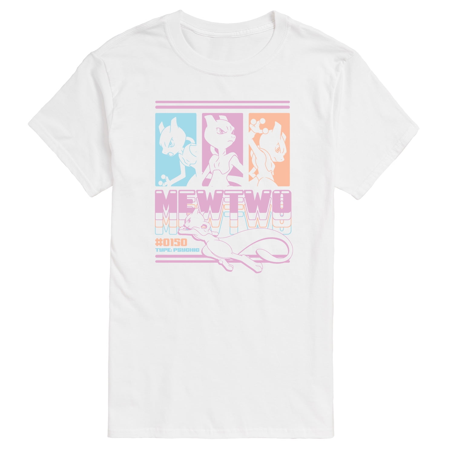 Pokémon - Mewtwo - Men's Short Sleeve Graphic T-Shirt - Walmart.com