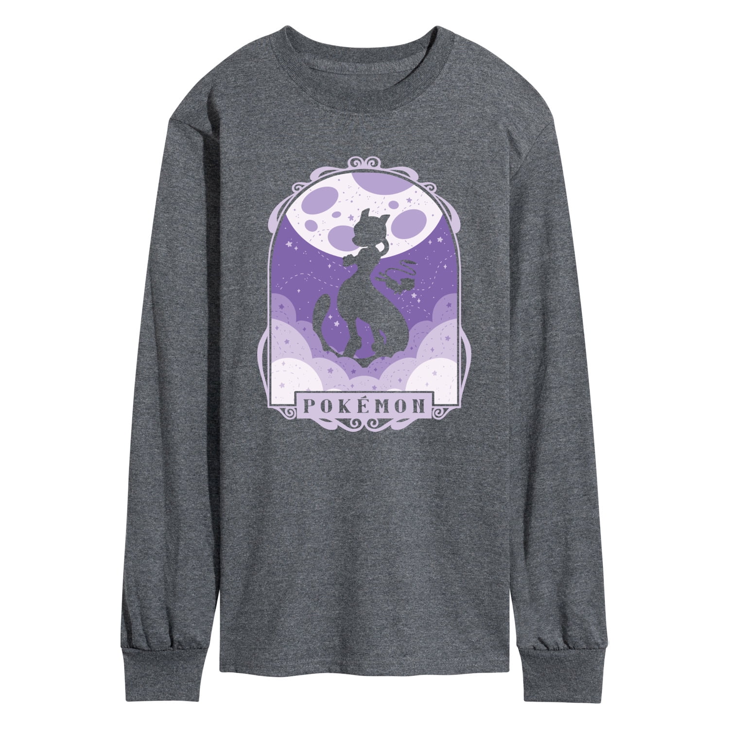 Pokémon - Mewtwo Mew Celestial - Men's Long Sleeve Graphic T- Shirt ...