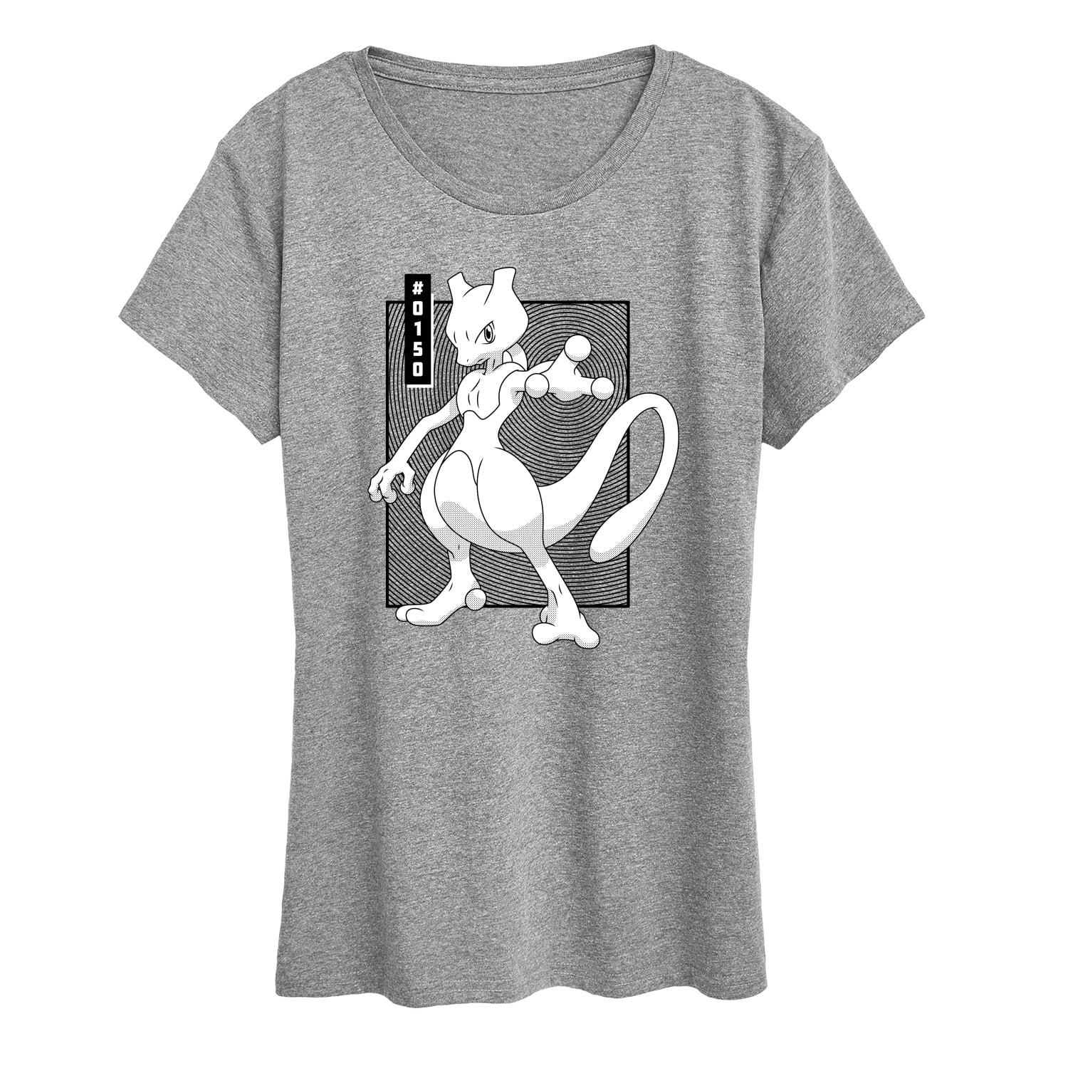 Pokémon - Mewtwo Pokedex Comic - Women's Short Sleeve Graphic T-Shirt ...