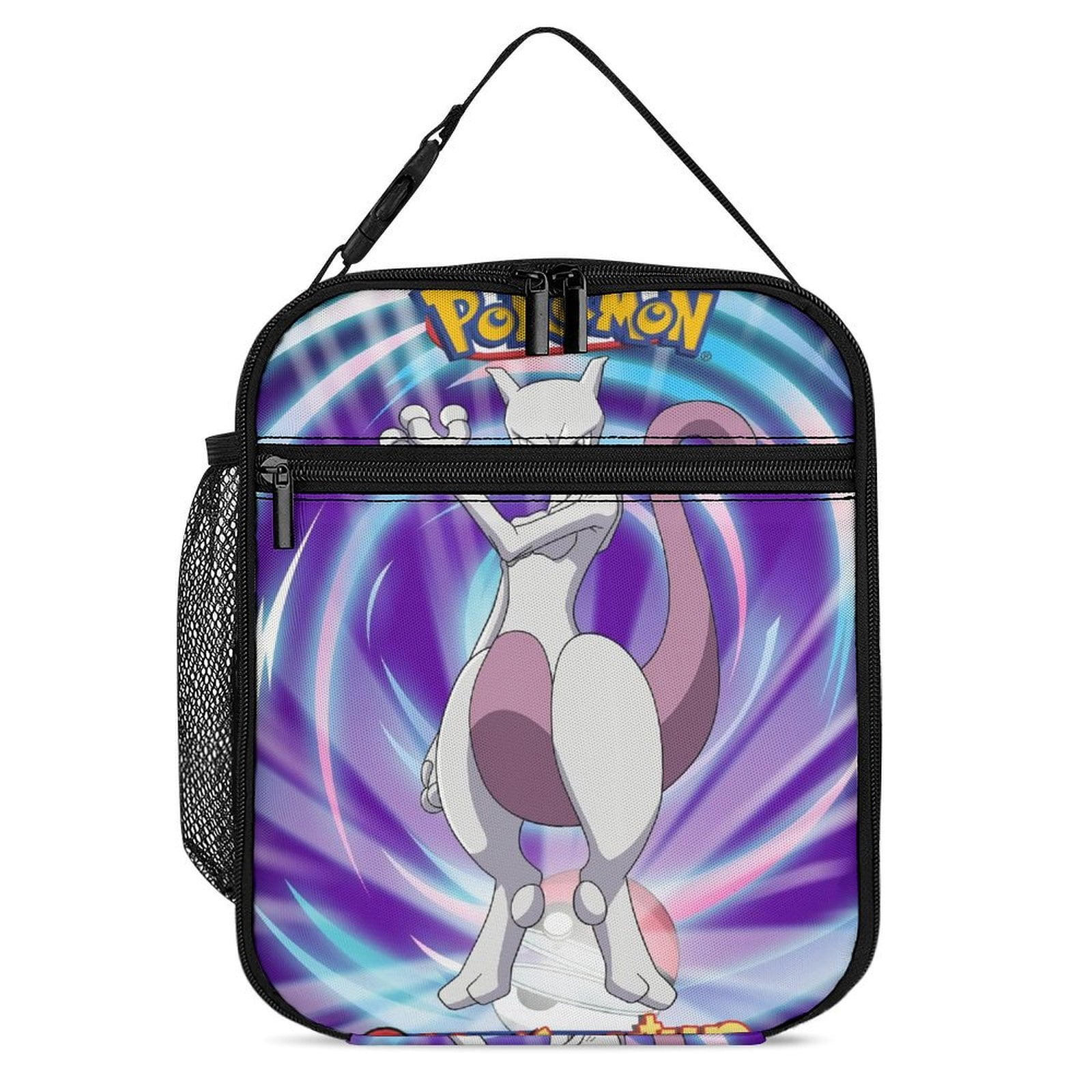 Pokémon Mewtwo Poster Custom Text Lunch Bag With Satchel Shoulder Strap ...