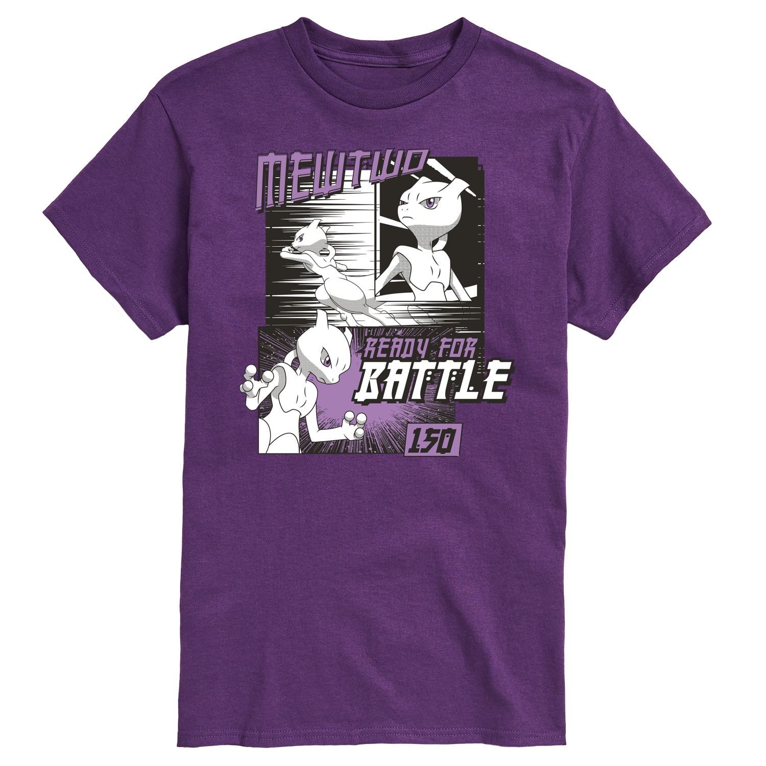 PokÃ©mon Mewtwo Graphic T-Shirt, Men's Short Sleeve, Cotton Polyester ...