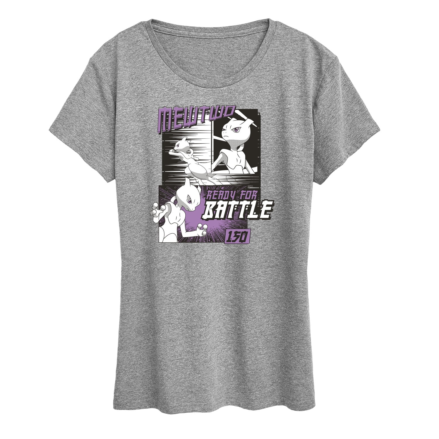 Pokémon - Mewtwo Ready For Battle - Women's Short Sleeve Graphic T ...