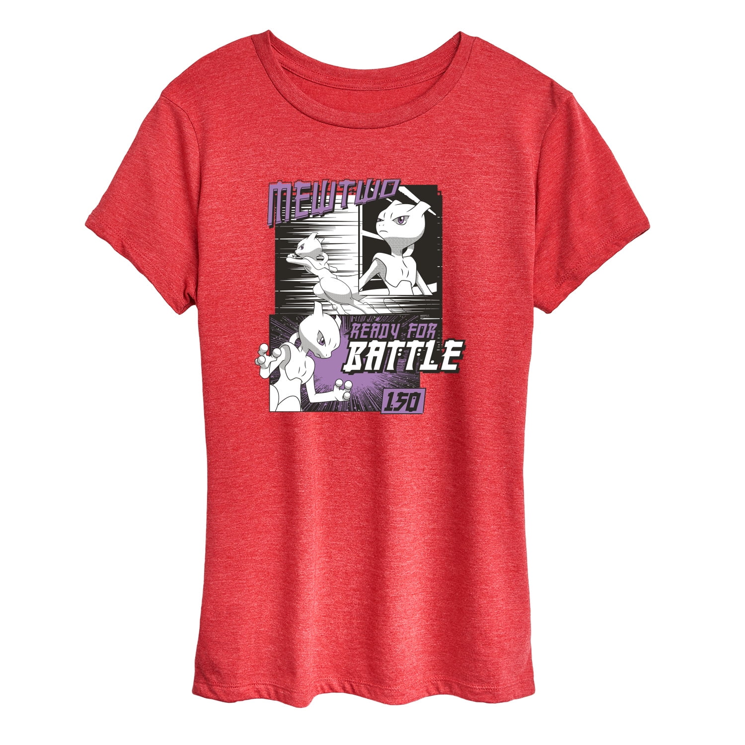 Pokémon - Mewtwo Ready For Battle - Women's Short Sleeve Graphic T ...