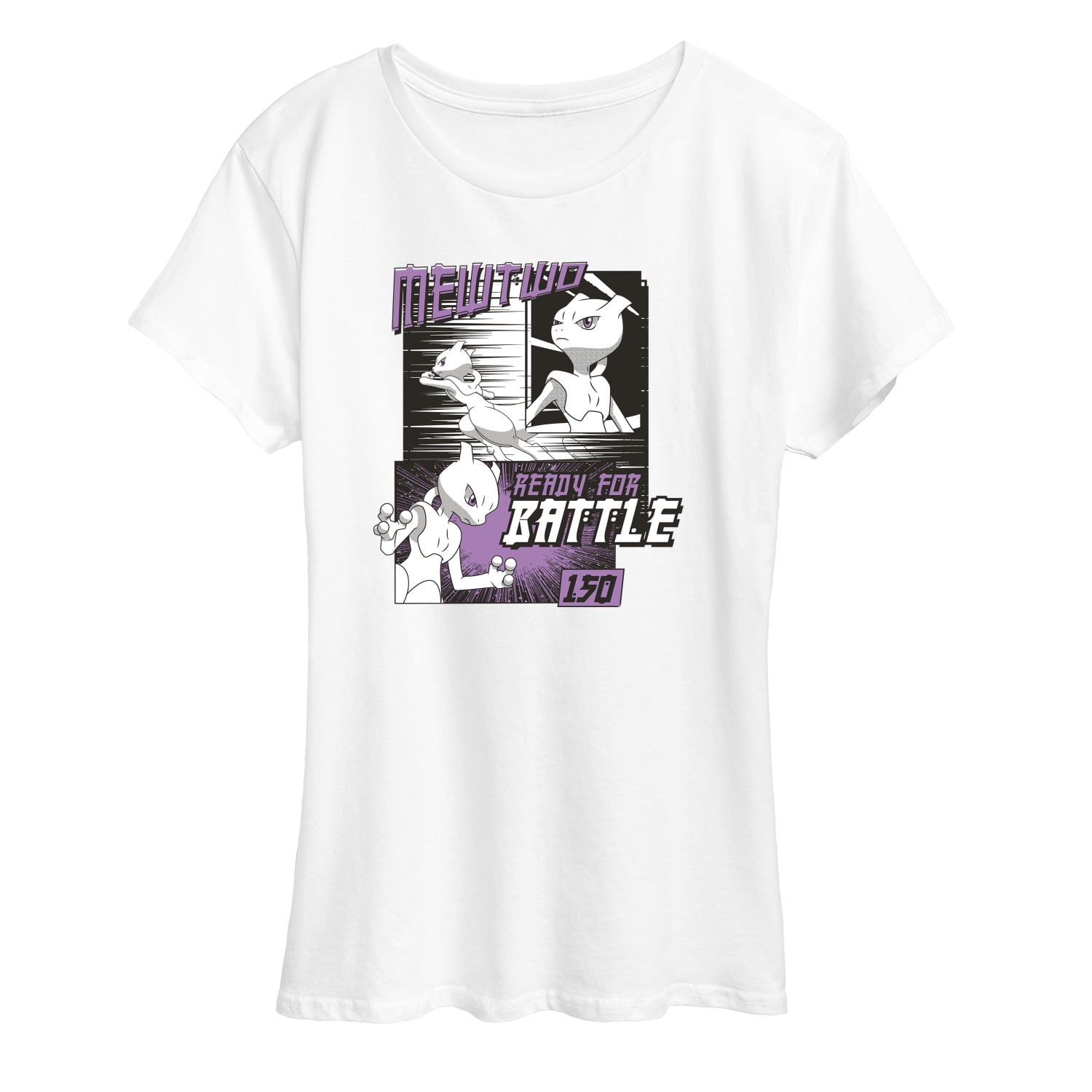 Pokémon - Mewtwo Ready For Battle - Women's Short Sleeve Graphic T ...