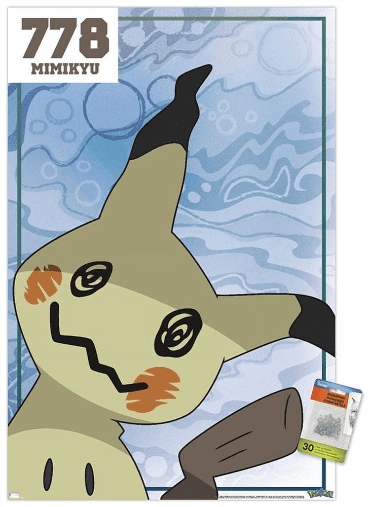 Pokémon - Mimikyu 778 Wall Poster with Pushpins, 22.375" x 34 ...