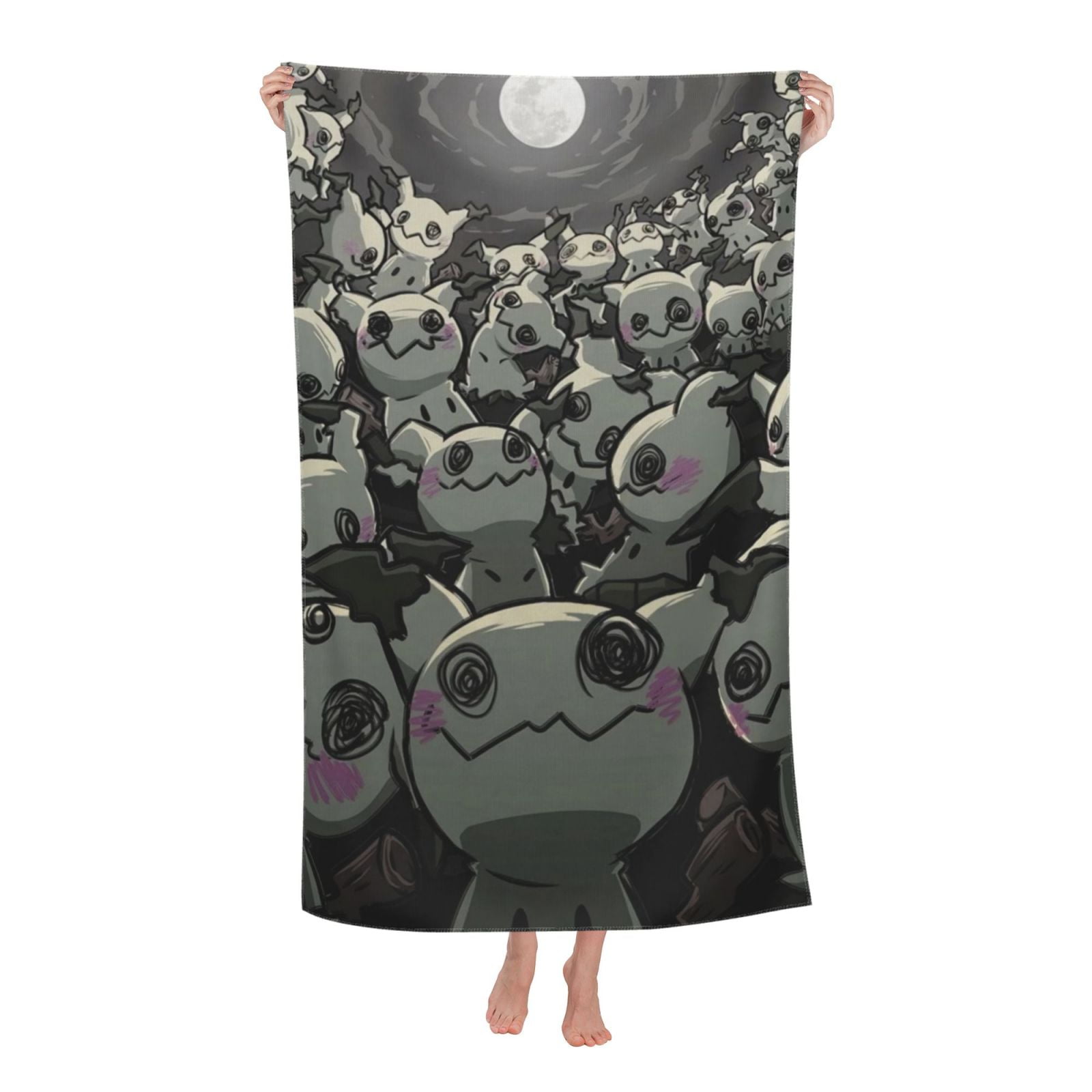Pokémon- Mimikyu Ghost Fairy Type Dark Spooky Forest Bath Towels for ...