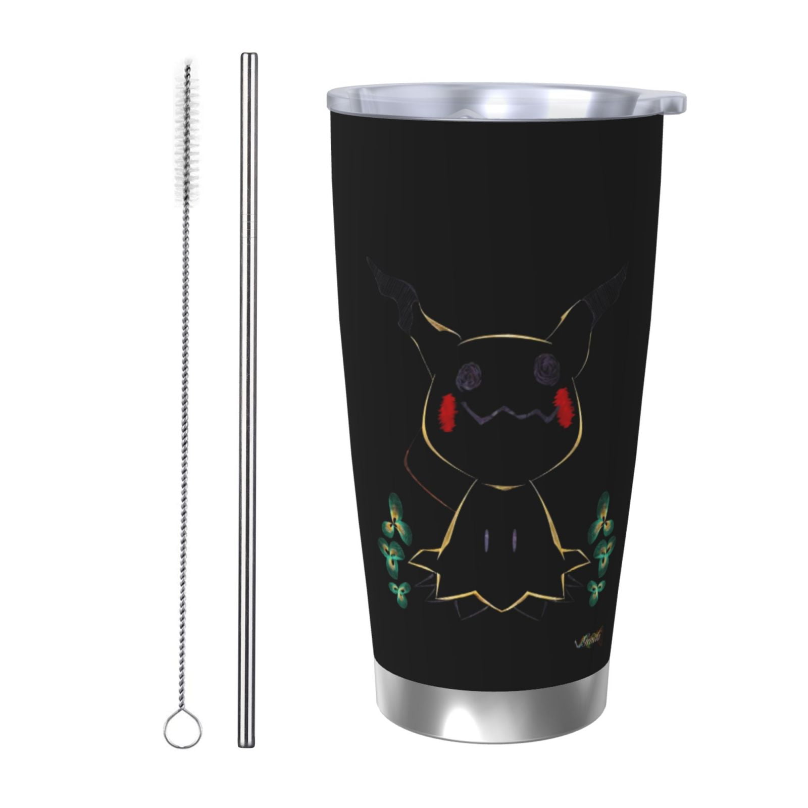 Pokémon - Mimikyu Ghost Fairy Type Dark Spooky Forest Water Bottle ...