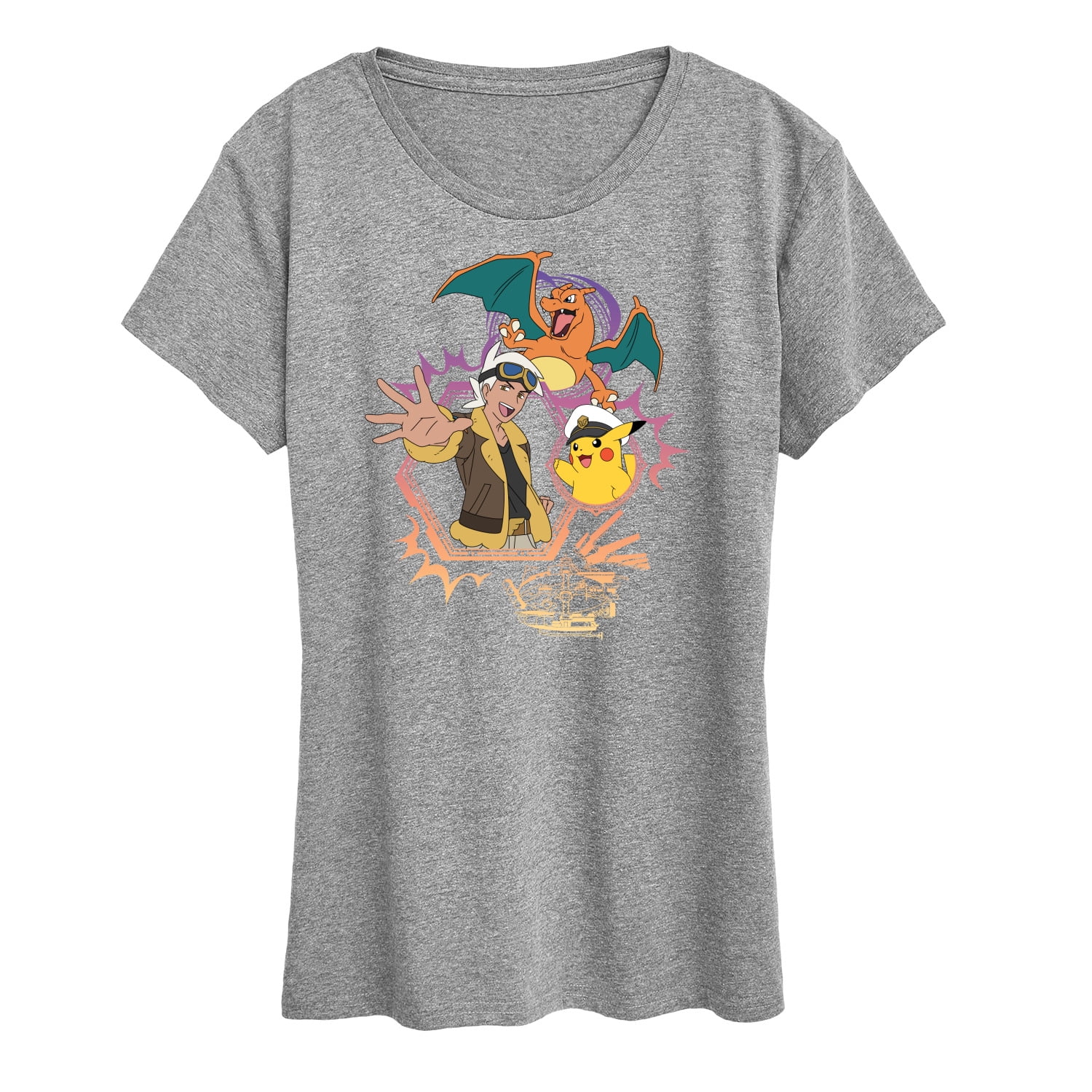 Pokémon - New Horizons - Friede Cap Charizard - Ladies Short Sleeve ...