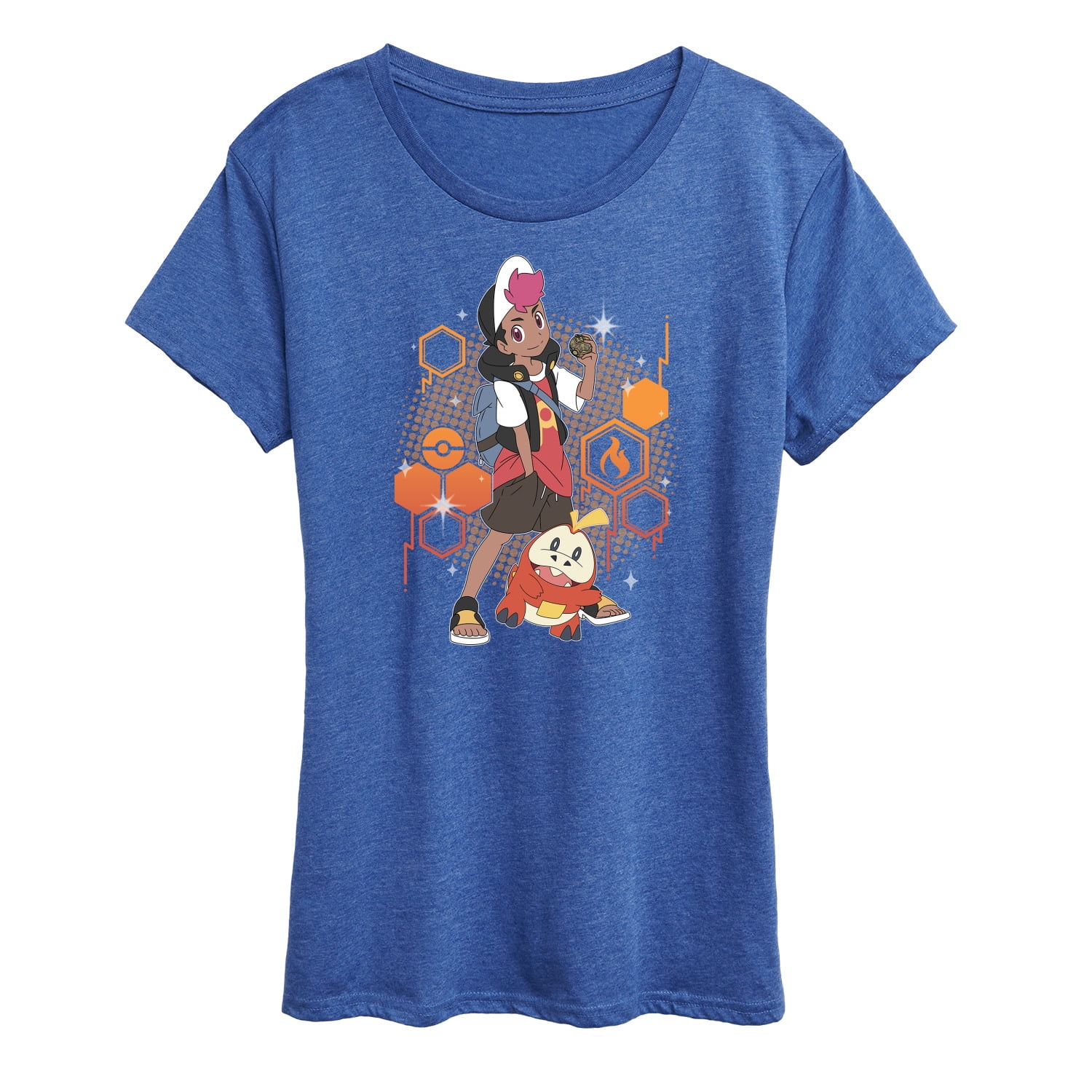 Pokémon - New Horizons - Roy And Fuecoco - Ladies Short Sleeve Graphic ...