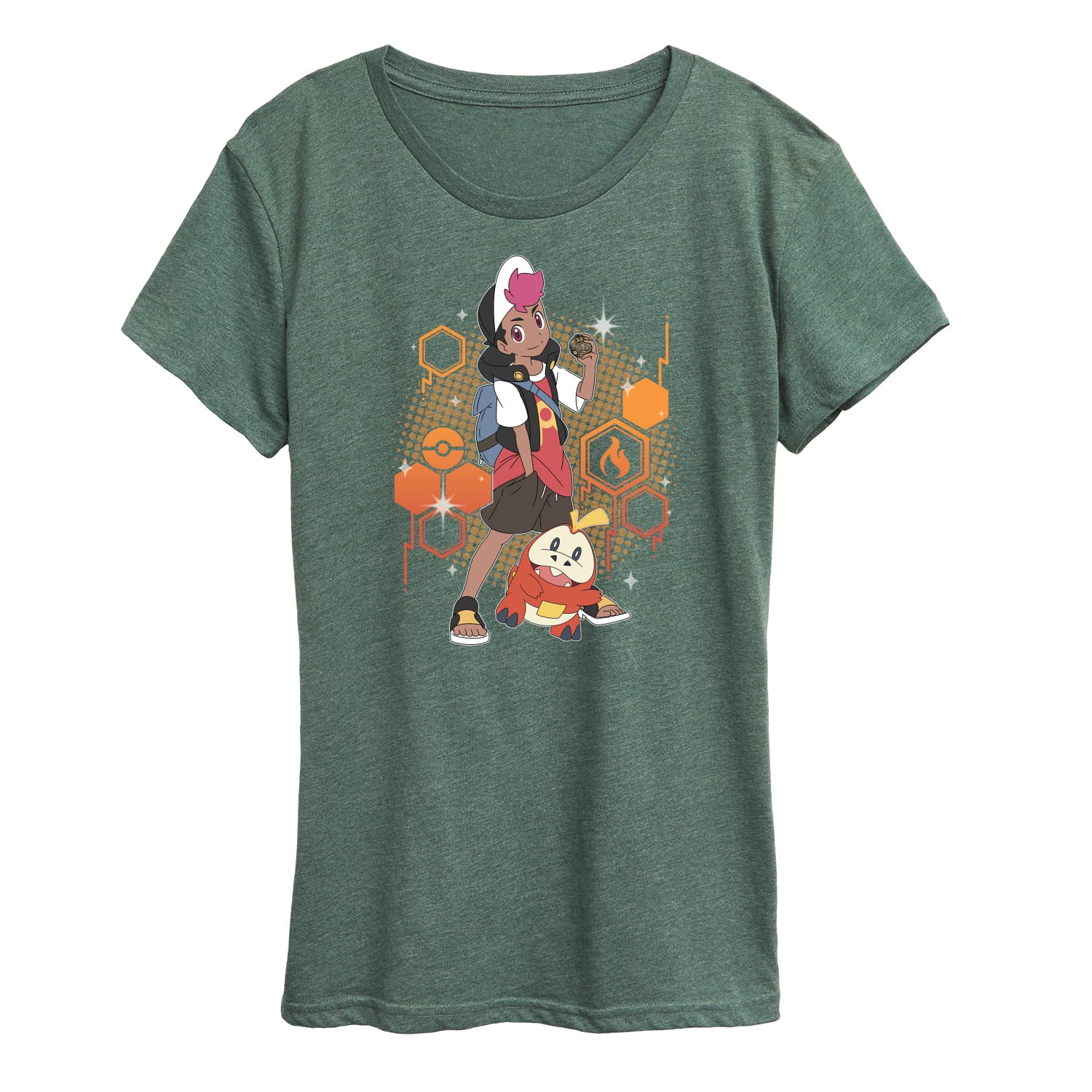 Pokémon - New Horizons - Roy And Fuecoco - Ladies Short Sleeve Graphic ...