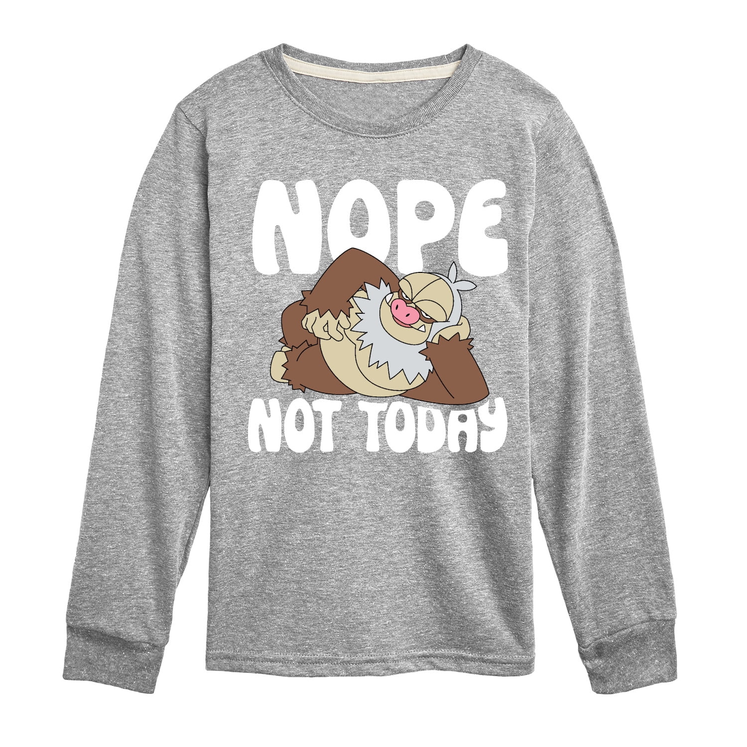 Pokémon - Nope Not Today Slaking - Toddler And Youth Long Sleeve ...