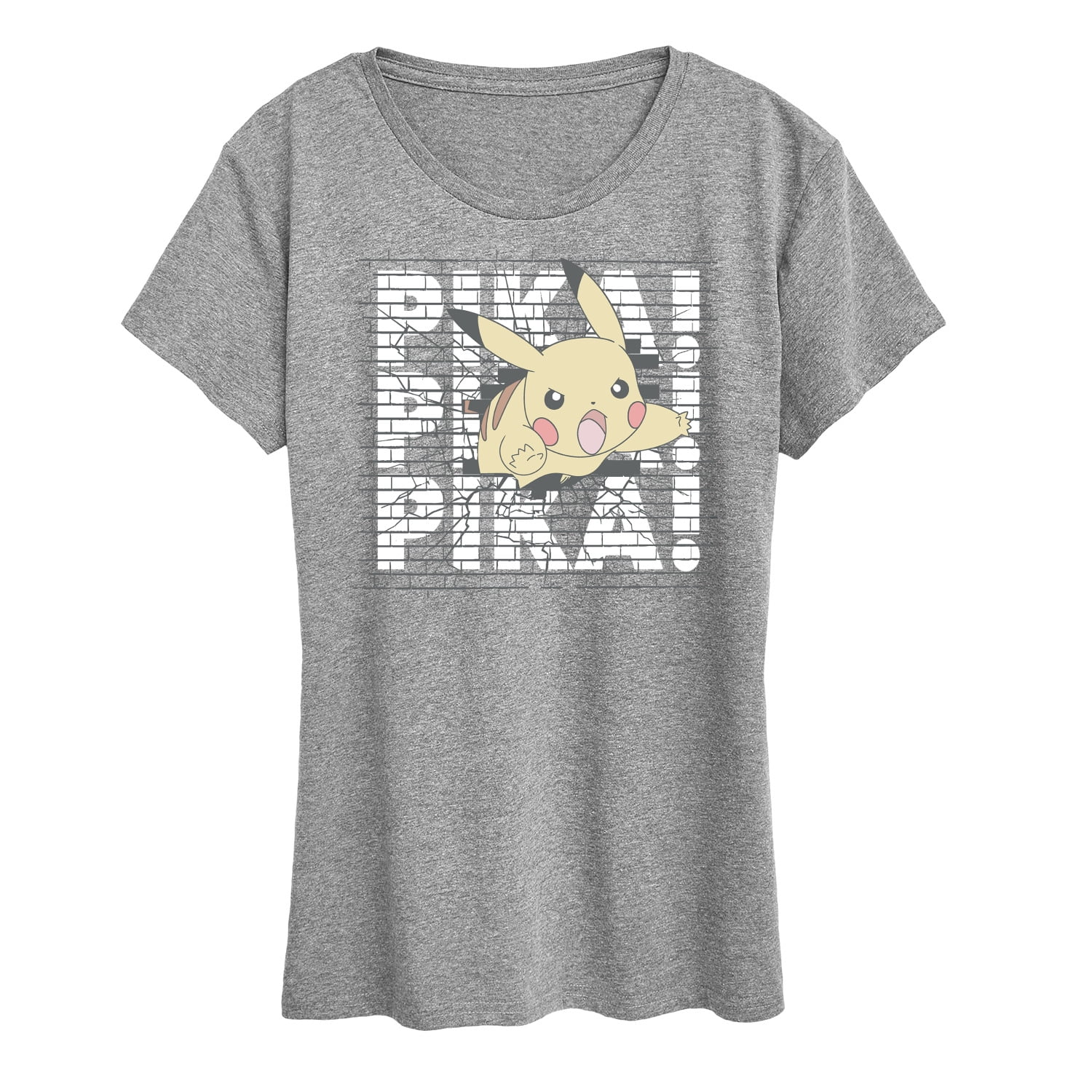 Pokémon - Pastel Pikachu Wall Break - Women's Short Sleeve Graphic T ...