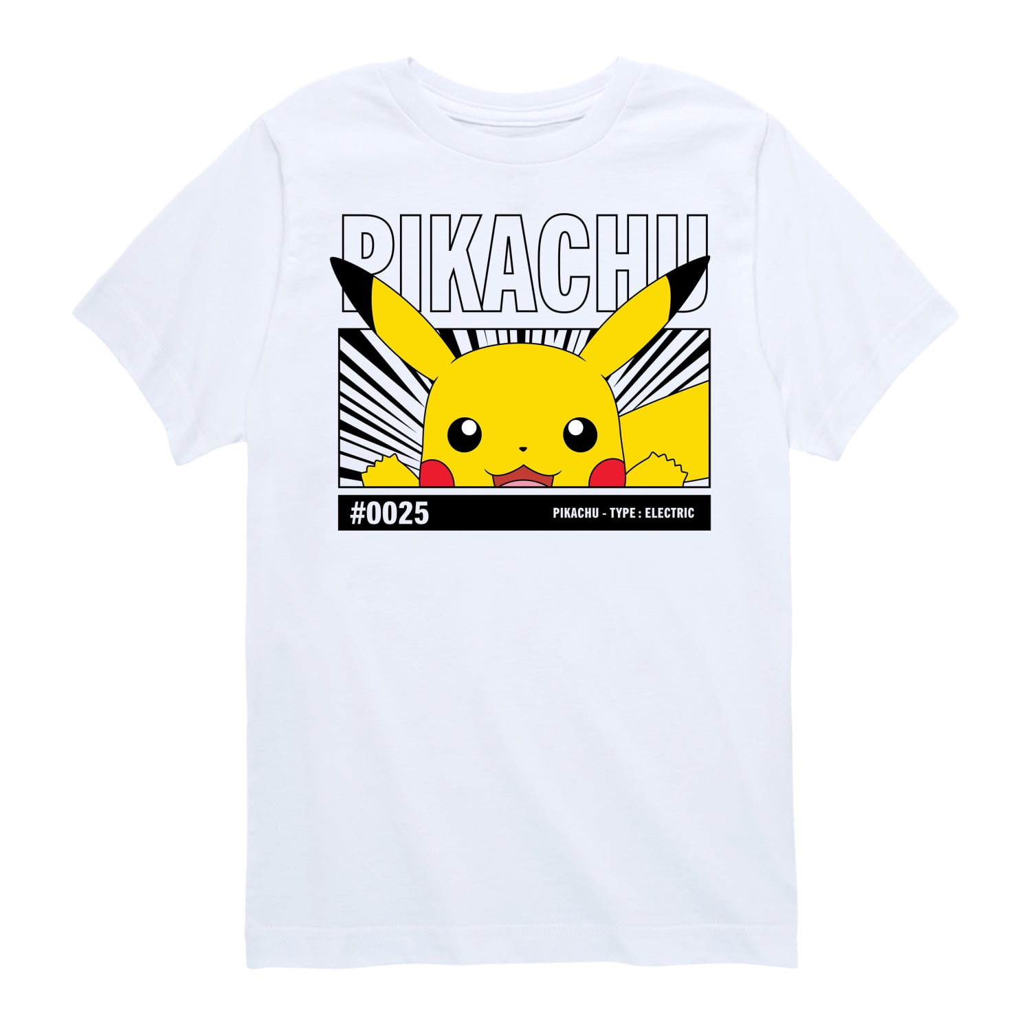 Pokémon - Peeking Pikachu - Youth Short Sleeve Graphic T-Shirt ...