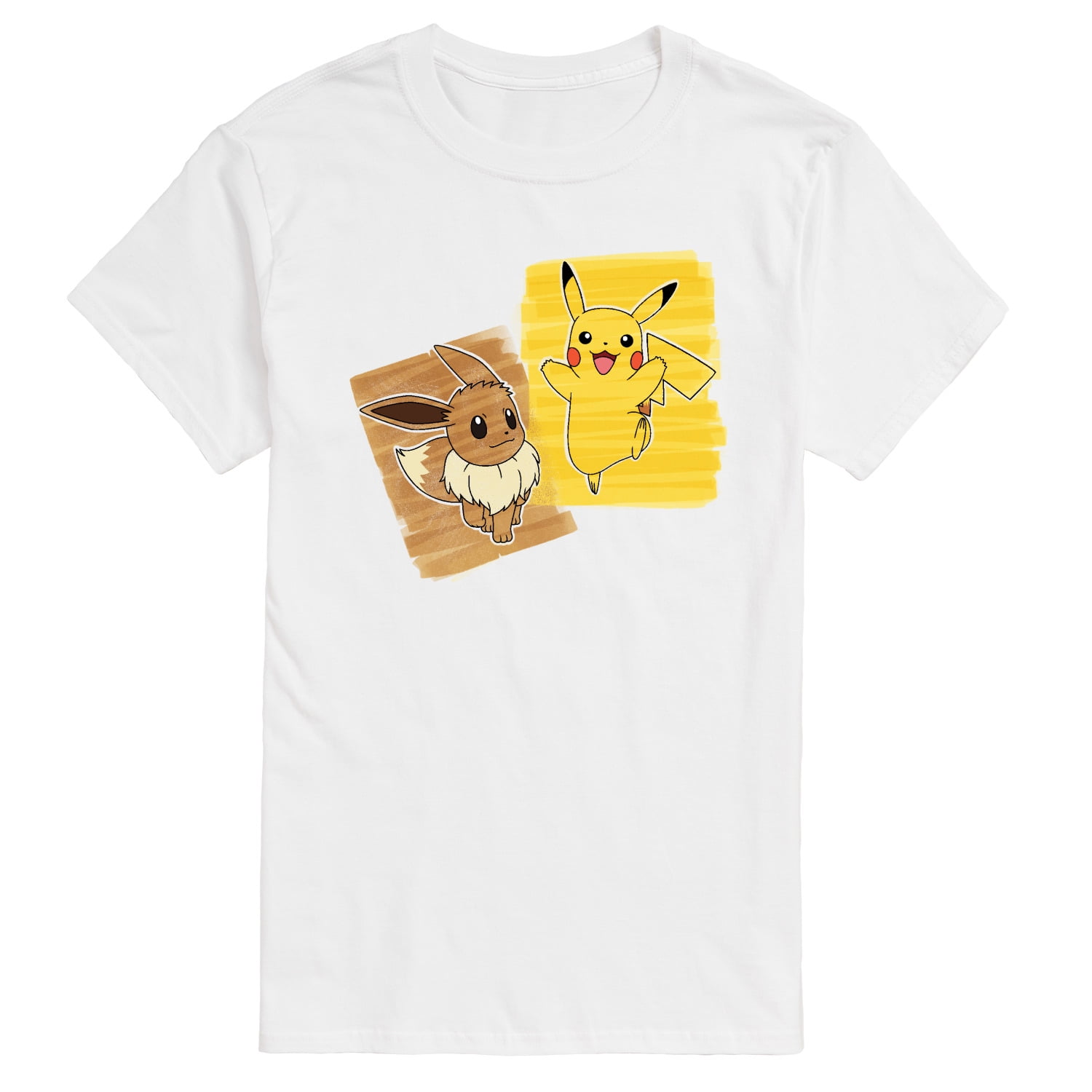 Pokémon - Pika Eevee Marker - Men's Short Sleeve Graphic T-Shirt ...