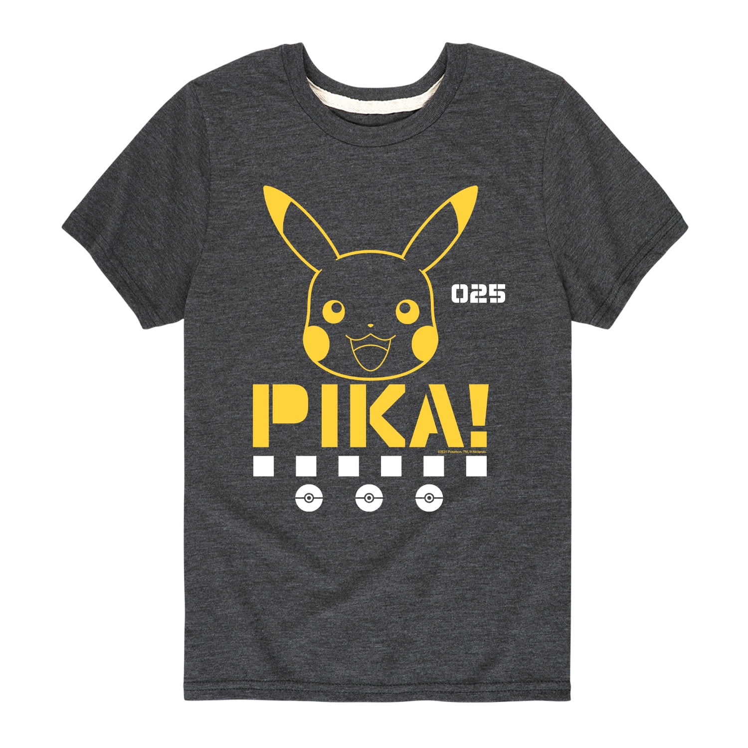 Pokémon - Pika Face - Youth Short Sleeve Graphic T-Shirt - Walmart.com
