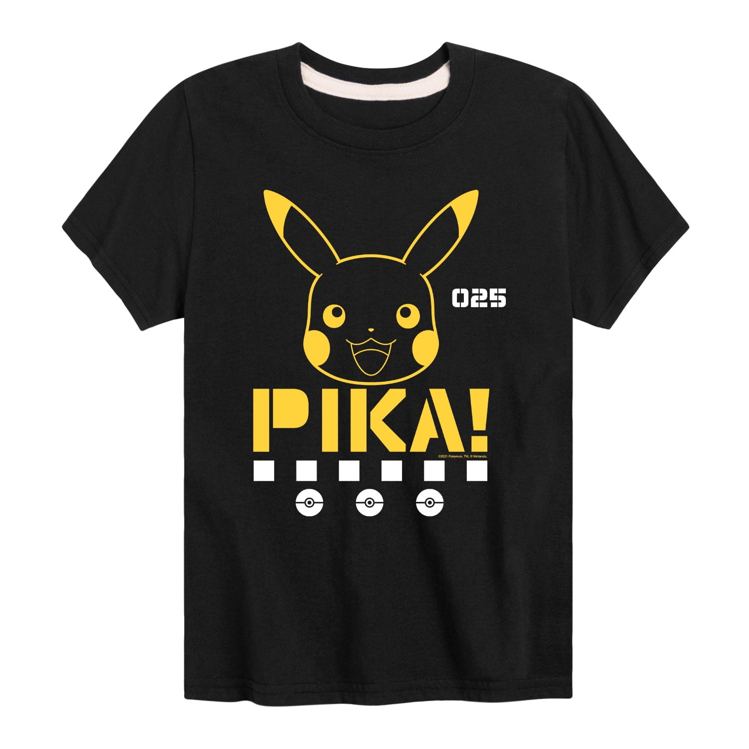 Pokémon - Pika Face - Youth Short Sleeve Graphic T-Shirt - Walmart.com