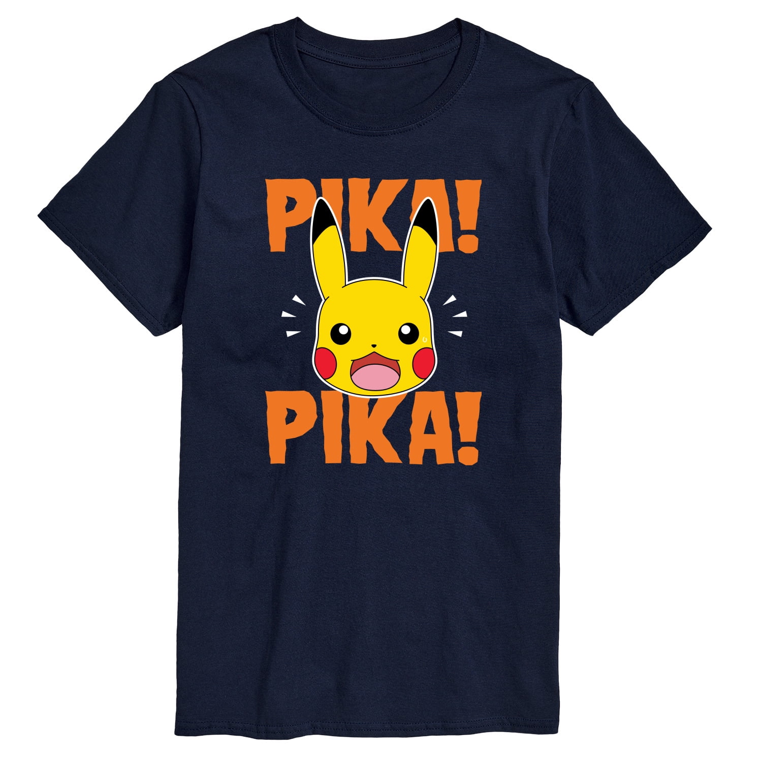 Pokémon - Pika Pika Scared - Men's Short Sleeve Graphic T-Shirt ...
