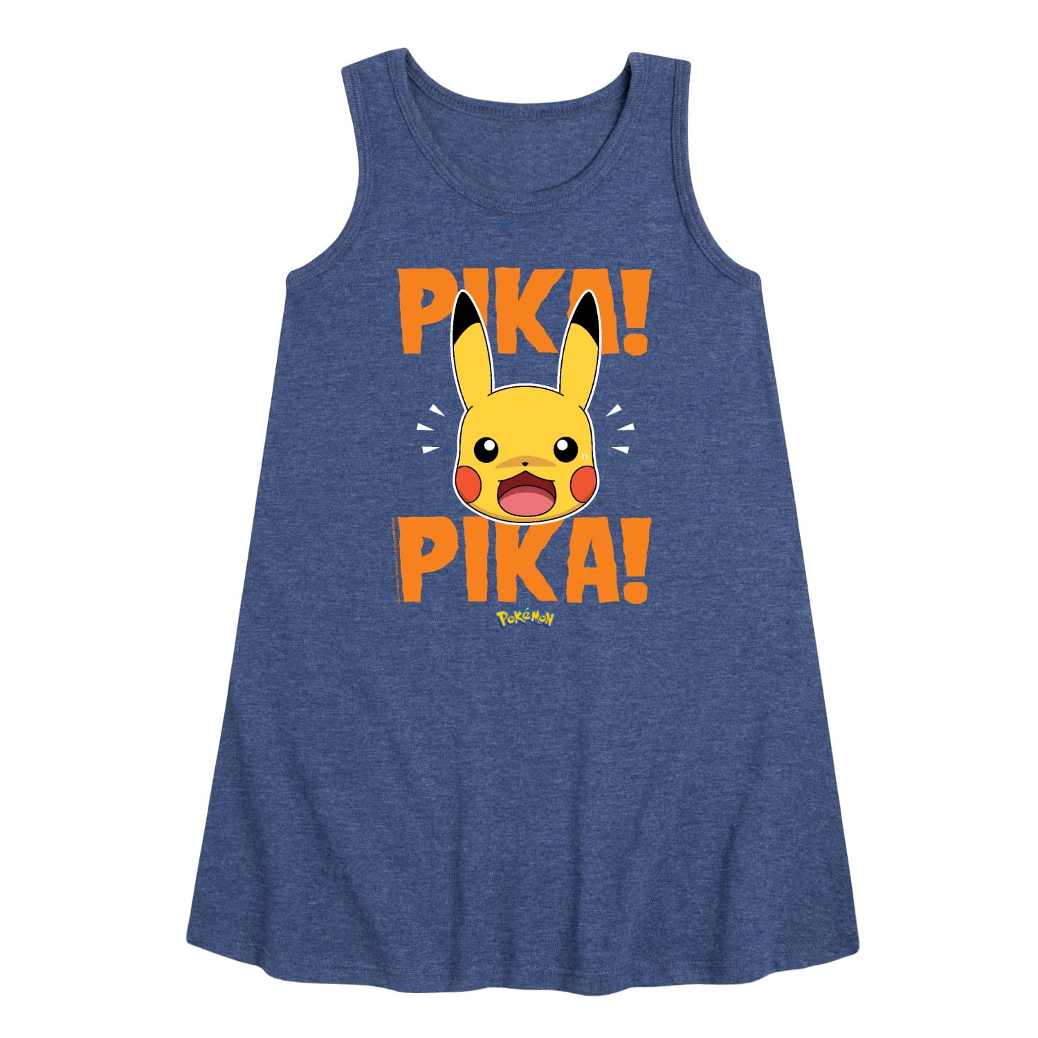 Pokémon - Pika Pika Scared - Youth Girls A-line Dress - Walmart.com