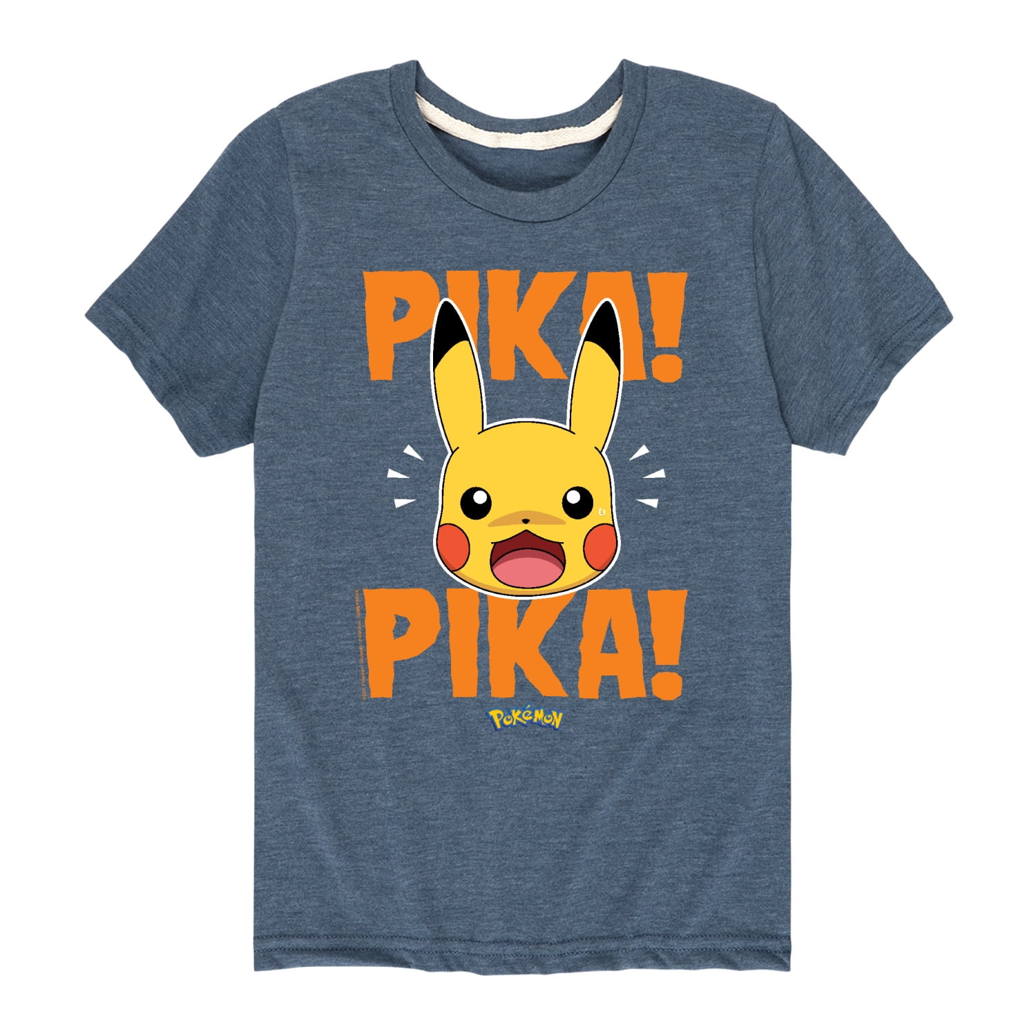 Pokémon - Pika Pika Scared - Youth Short Sleeve Graphic T-Shirt ...