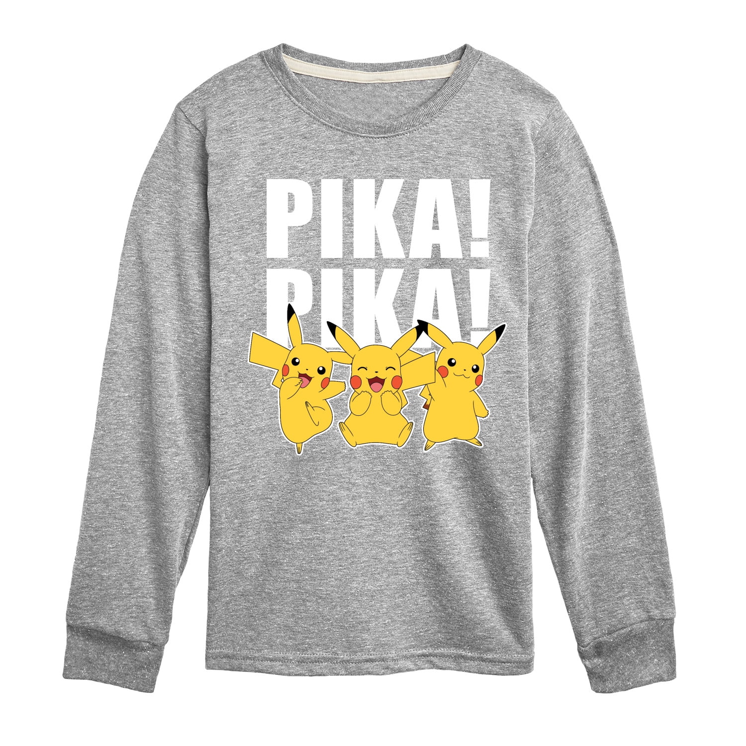 Pokémon - Pika! Pika! - Youth Long Sleeve Graphic T-Shirt - Walmart.com