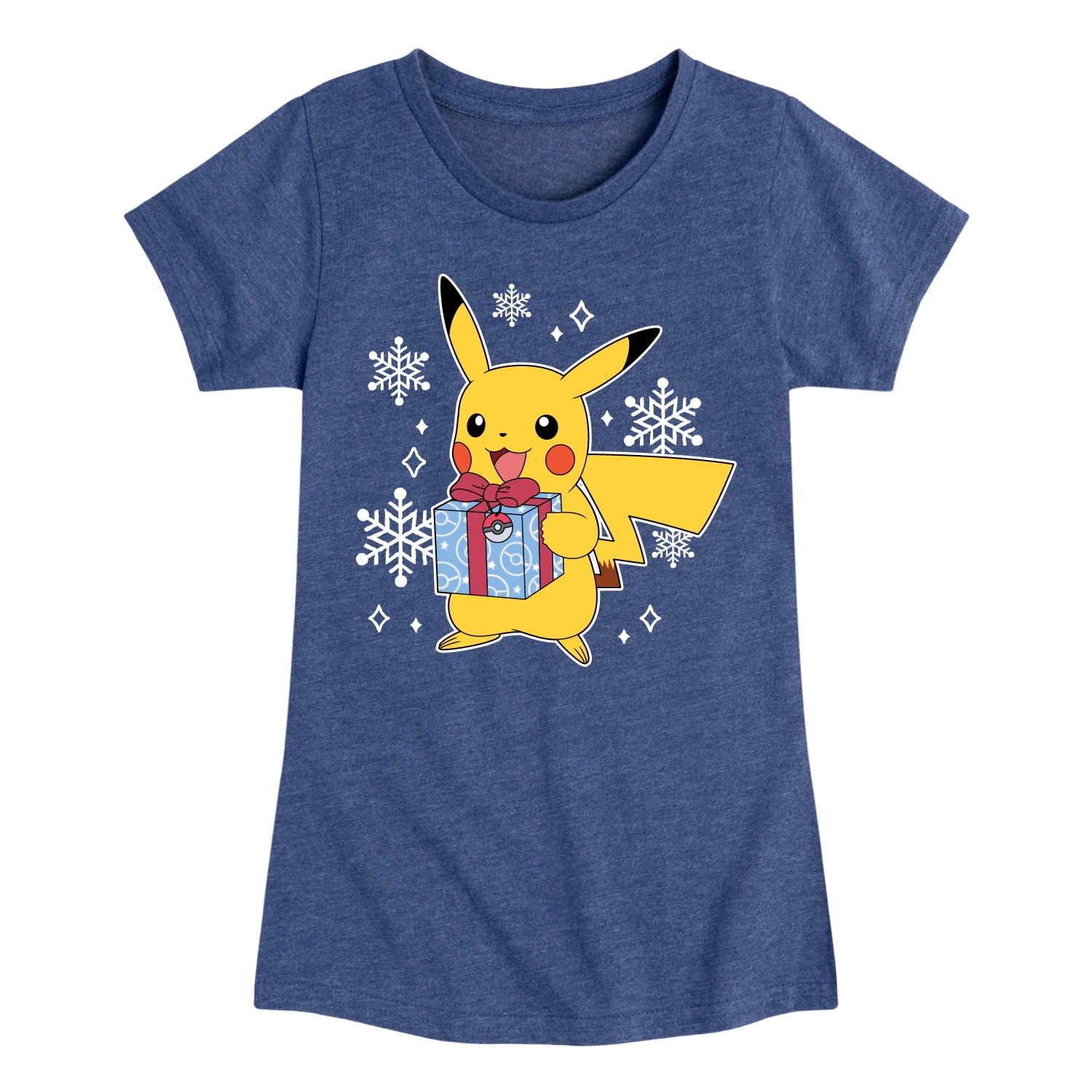Pokémon - Pika Presents - Youth Girls Short Sleeve Graphic T-Shirt ...