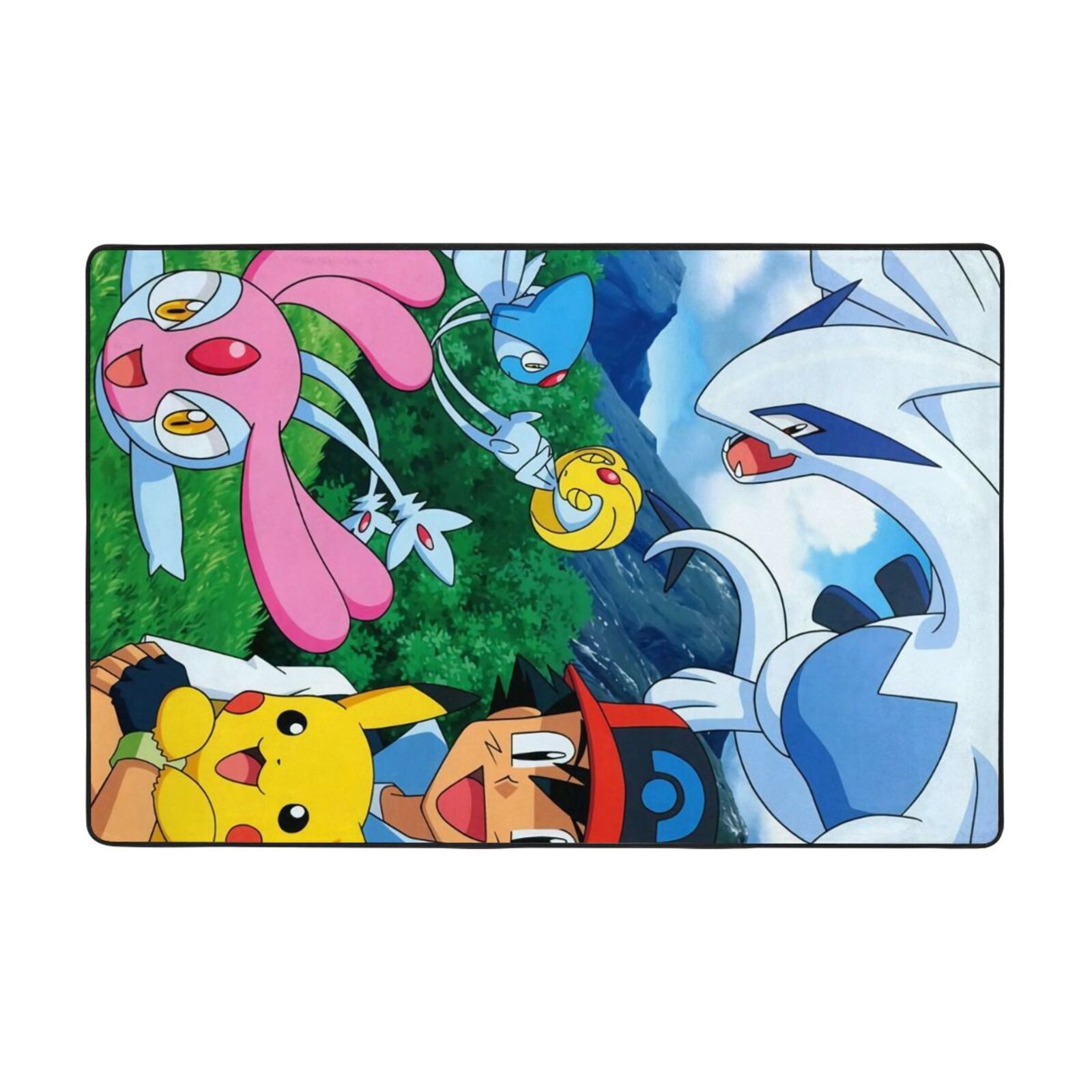 Pokémon-Pikachu 022 Gamer Rug Room Non-Slip Gaming Rug Cool Graffiti ...