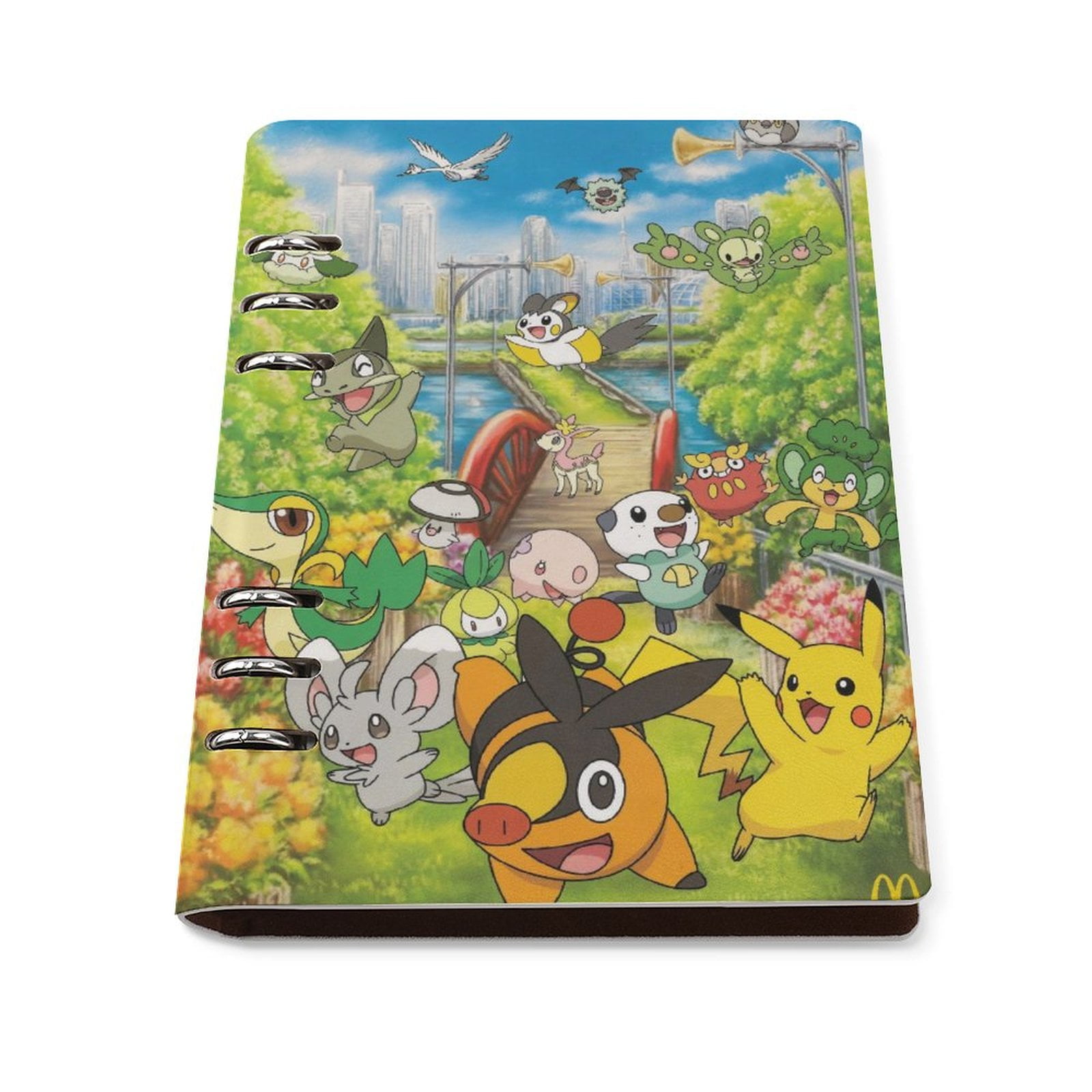 Pokémon-Pikachu 300 Refillable Leather A5 Loose Leaf Notebook, Loose ...