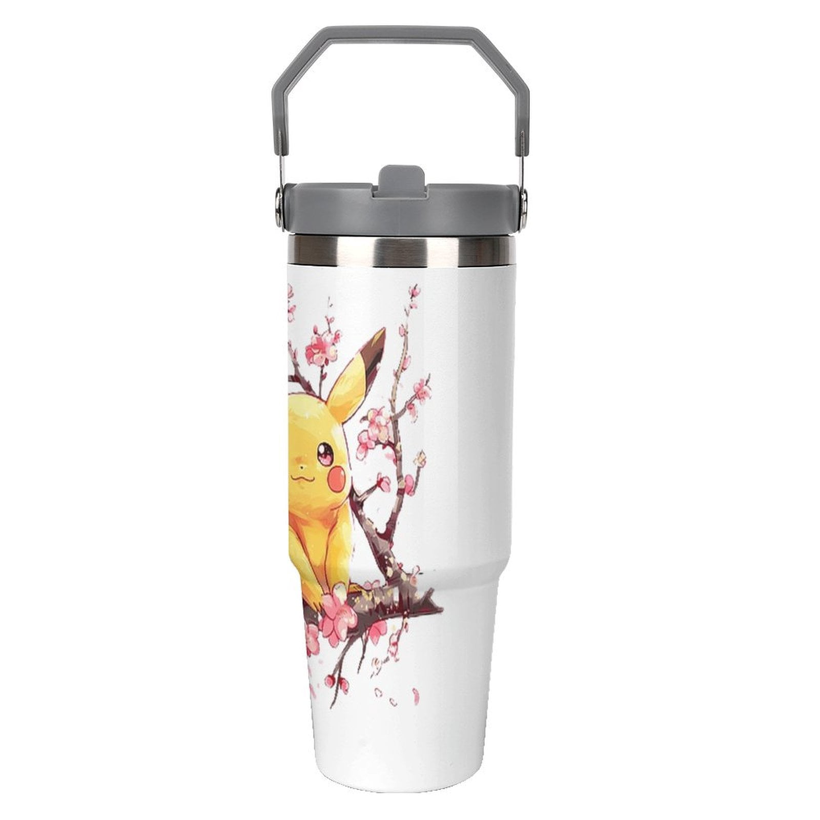 Pokémon Pikachu 30oz Stainless Steel Tumblers with Flip Straw & Handle ...