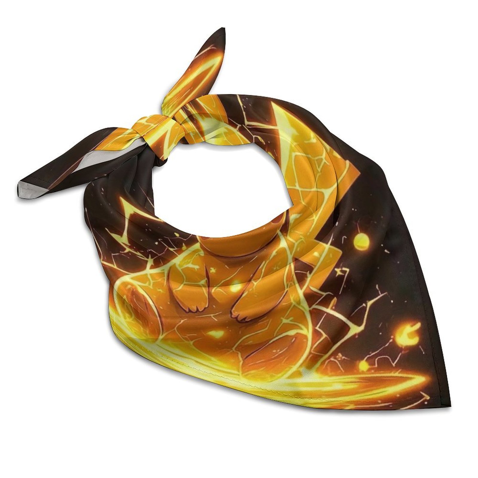 Pokémon -Pikachu 36 Square Satin Head Scarf Hair Scarves Silk-like ...