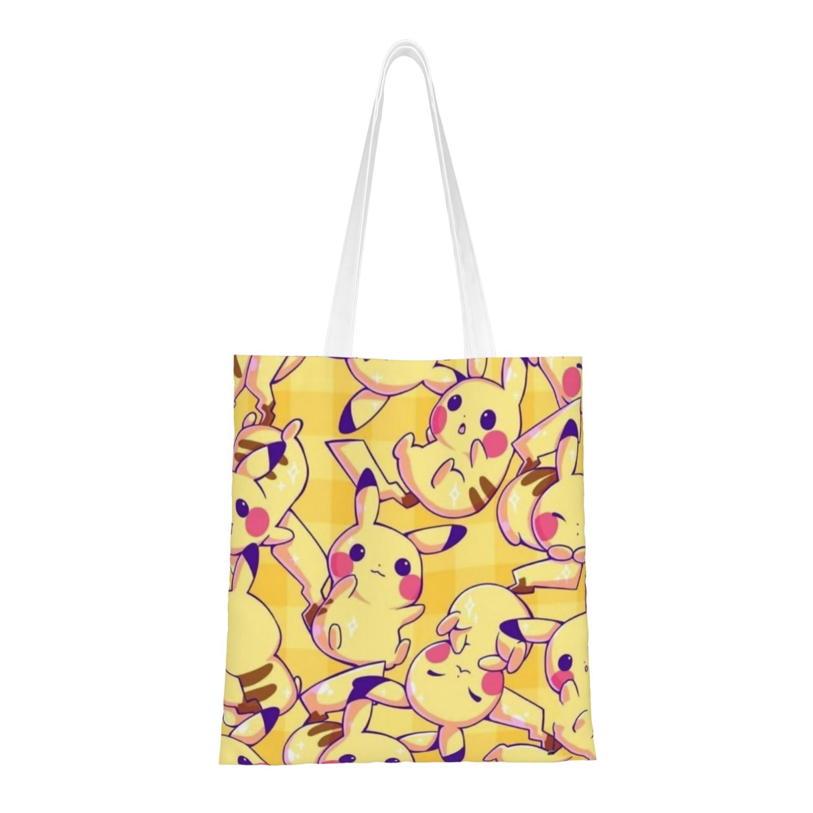 Pokémon-Pikachu 558 Tote Bag For Women Girls Girly Cartoon Canvas Tote ...