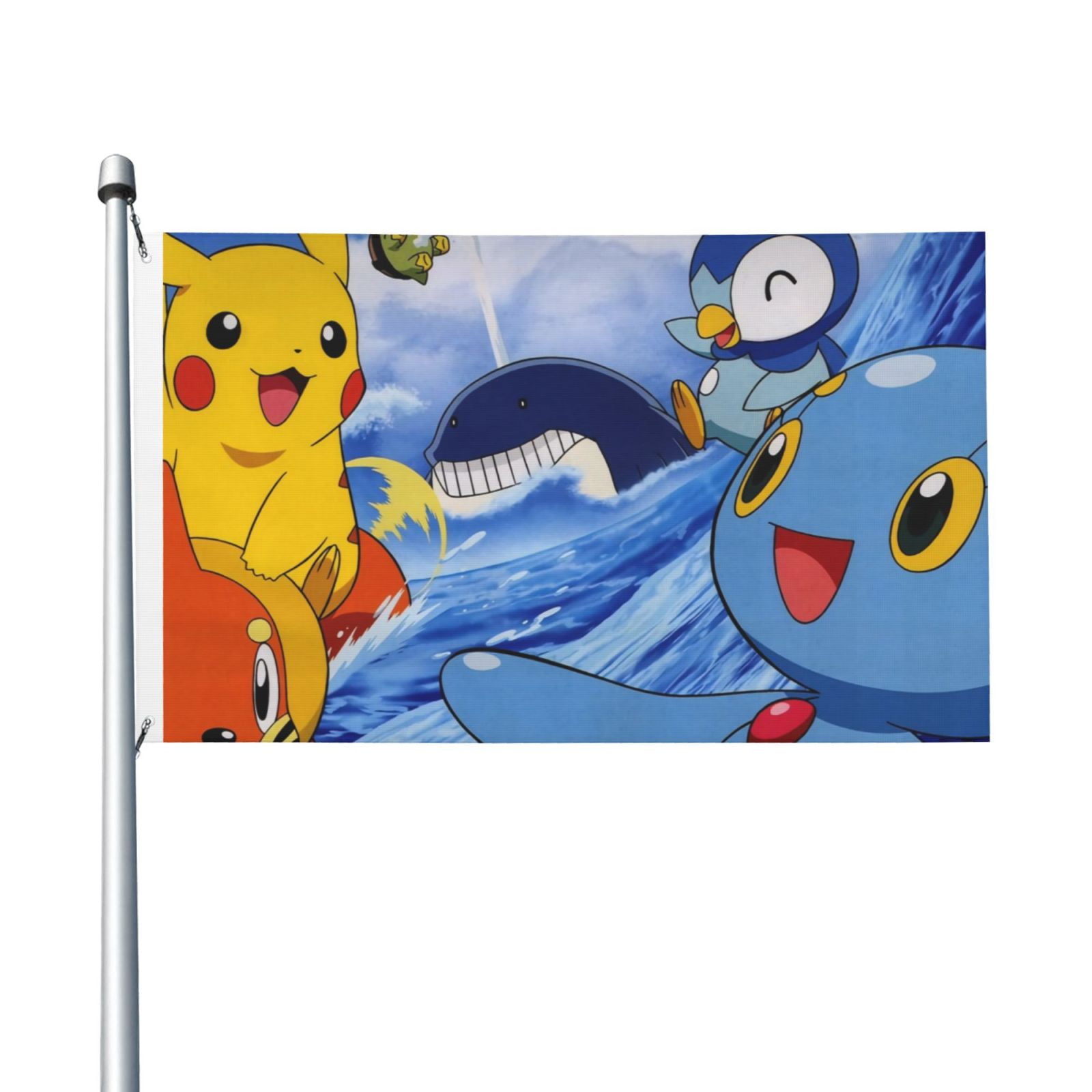 Pokémon-Pikachu 98560 3x5ft Face Flag Fade Proof Holiday Fall Flag ...